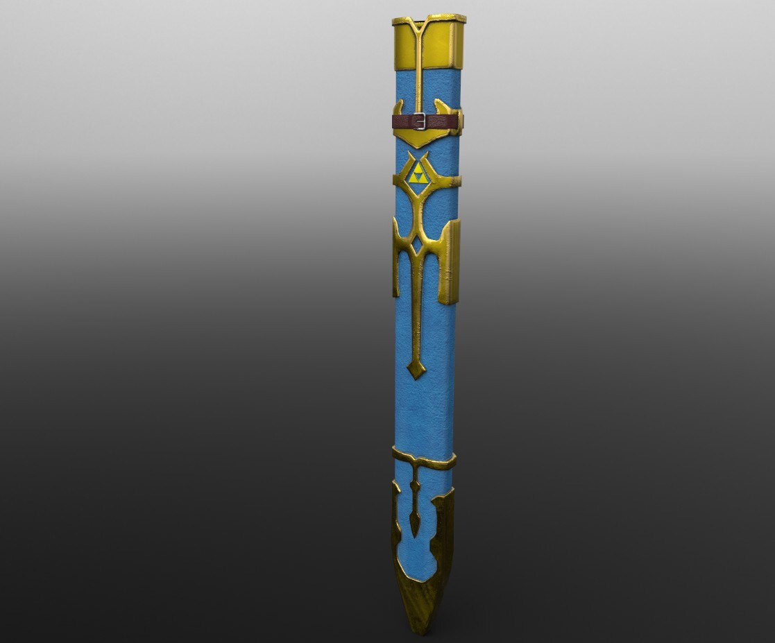 ArtStation - Master Sword Scabbard