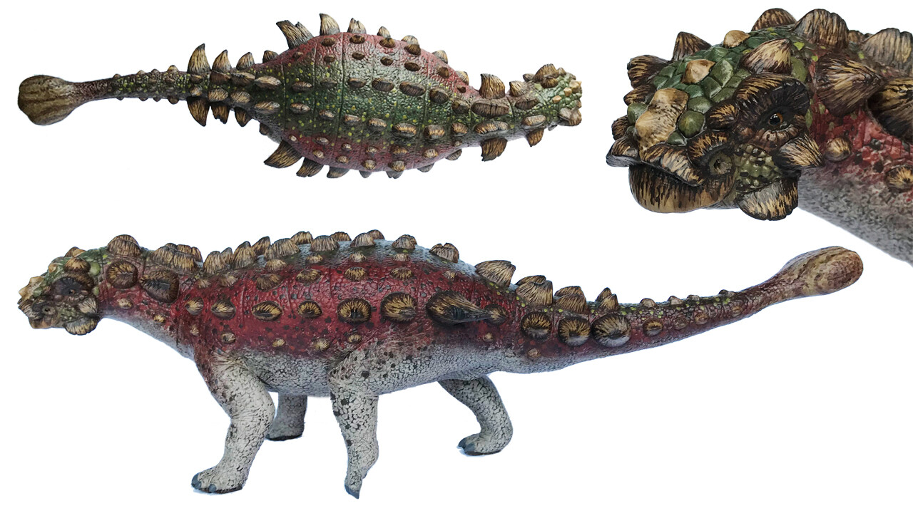 AKRex - Akainacephalus johnsoni 1:10/ 1:12 Scale Dinosaur Resin Model Kit