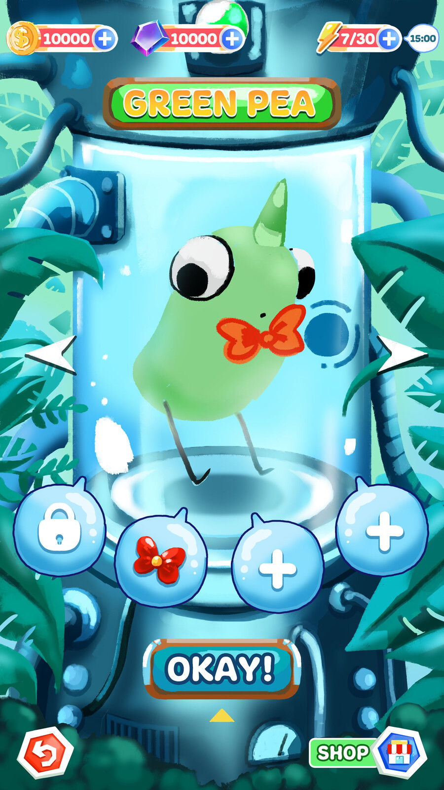 sal - "fun run" game UI design