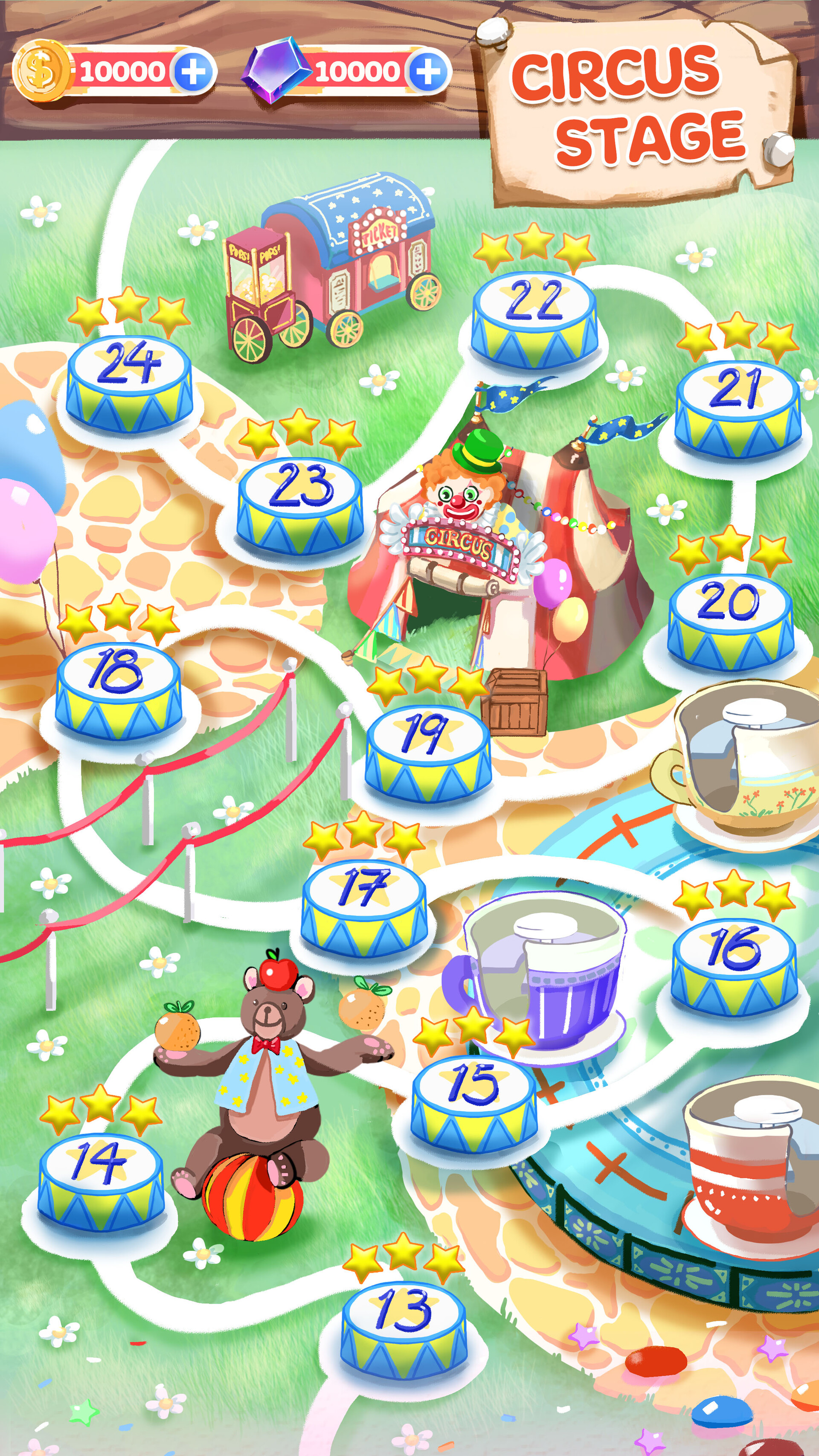 sal - "fun run" game UI design