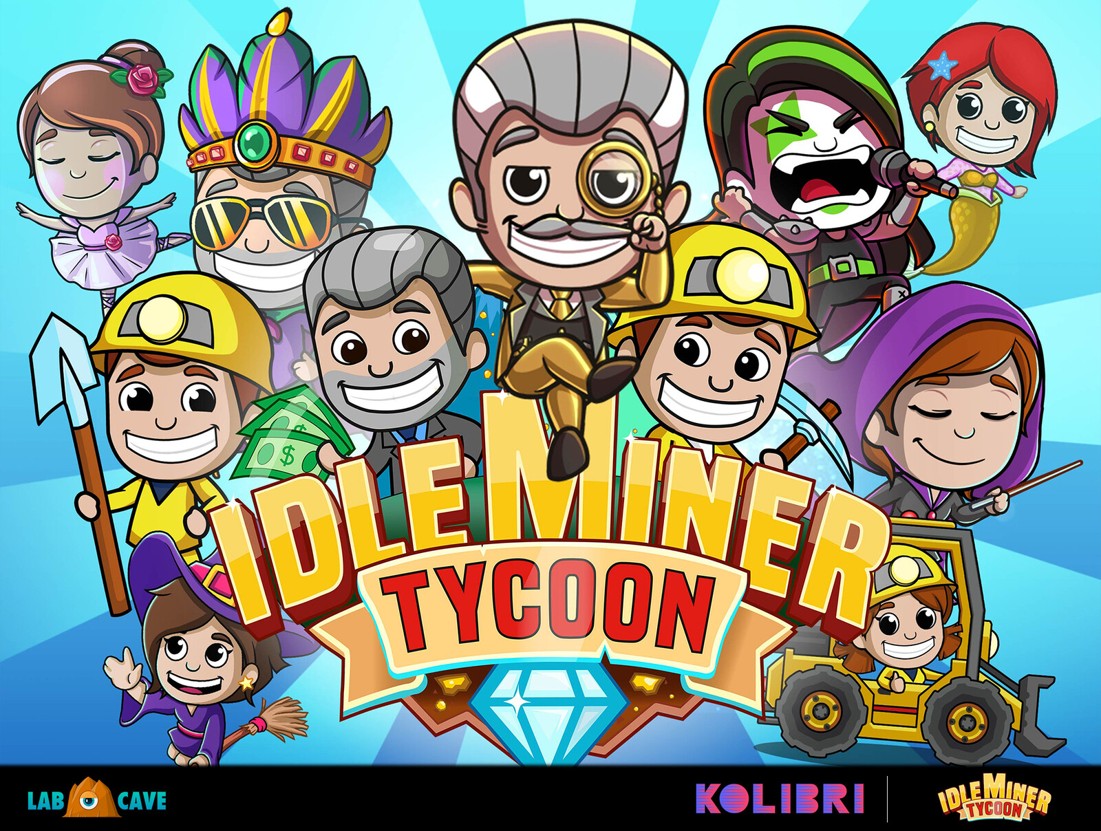 LAB CAVE - Idle Miner Tycoon- CRO assets for Google Play and iTunes Connect