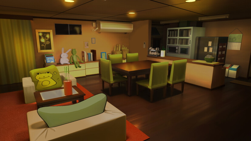 ArtStation - 3D Boruto living room