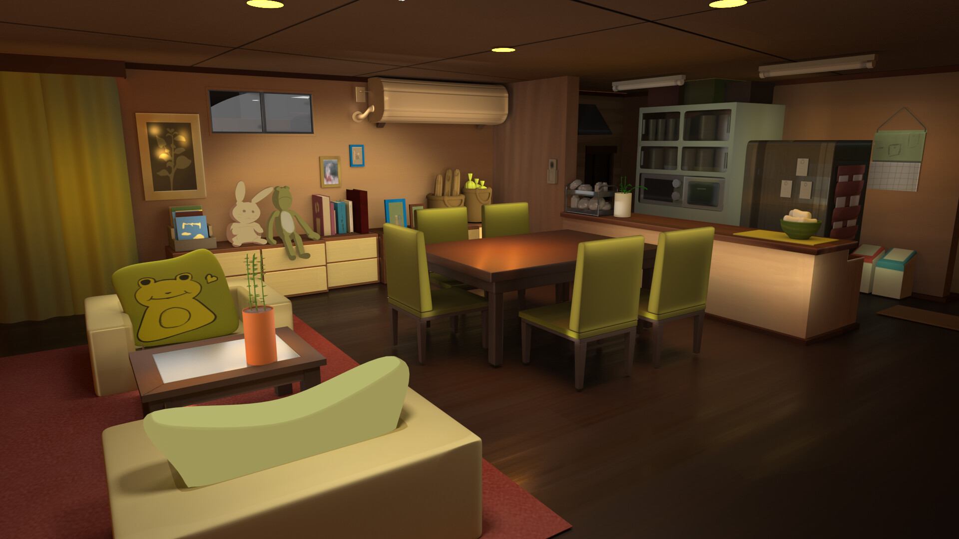 Jonas Fausto - 3D Boruto living room