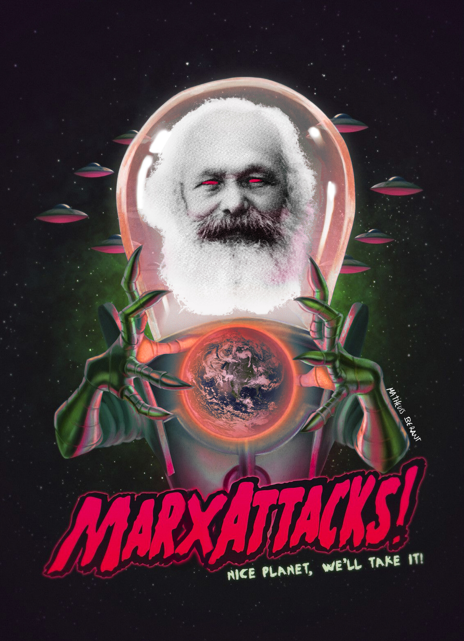 ArtStation - Marx Attacks! Comedy Artwork