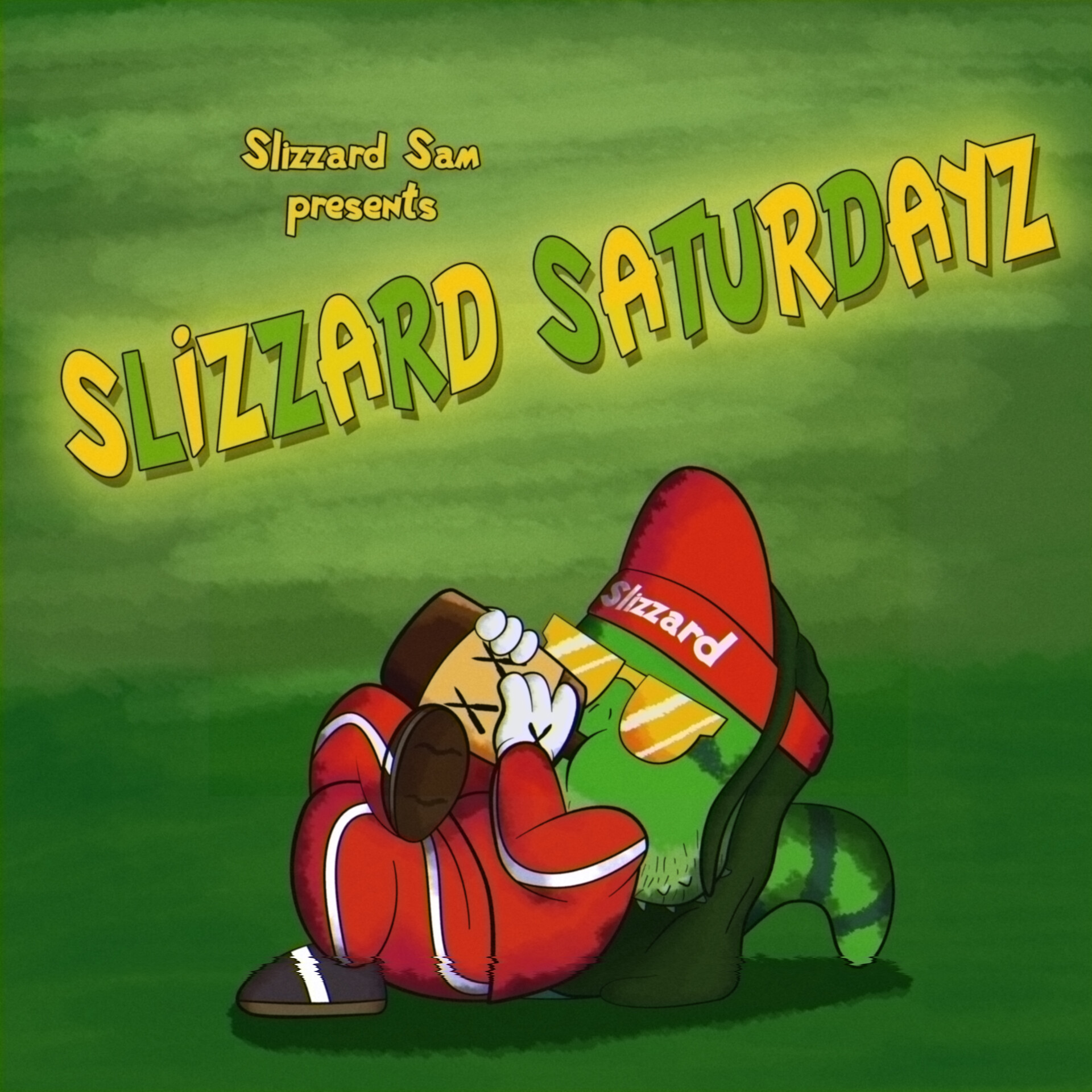 ArtStation - Slizzard Sam - Slizzard Saturdayz Title Card
