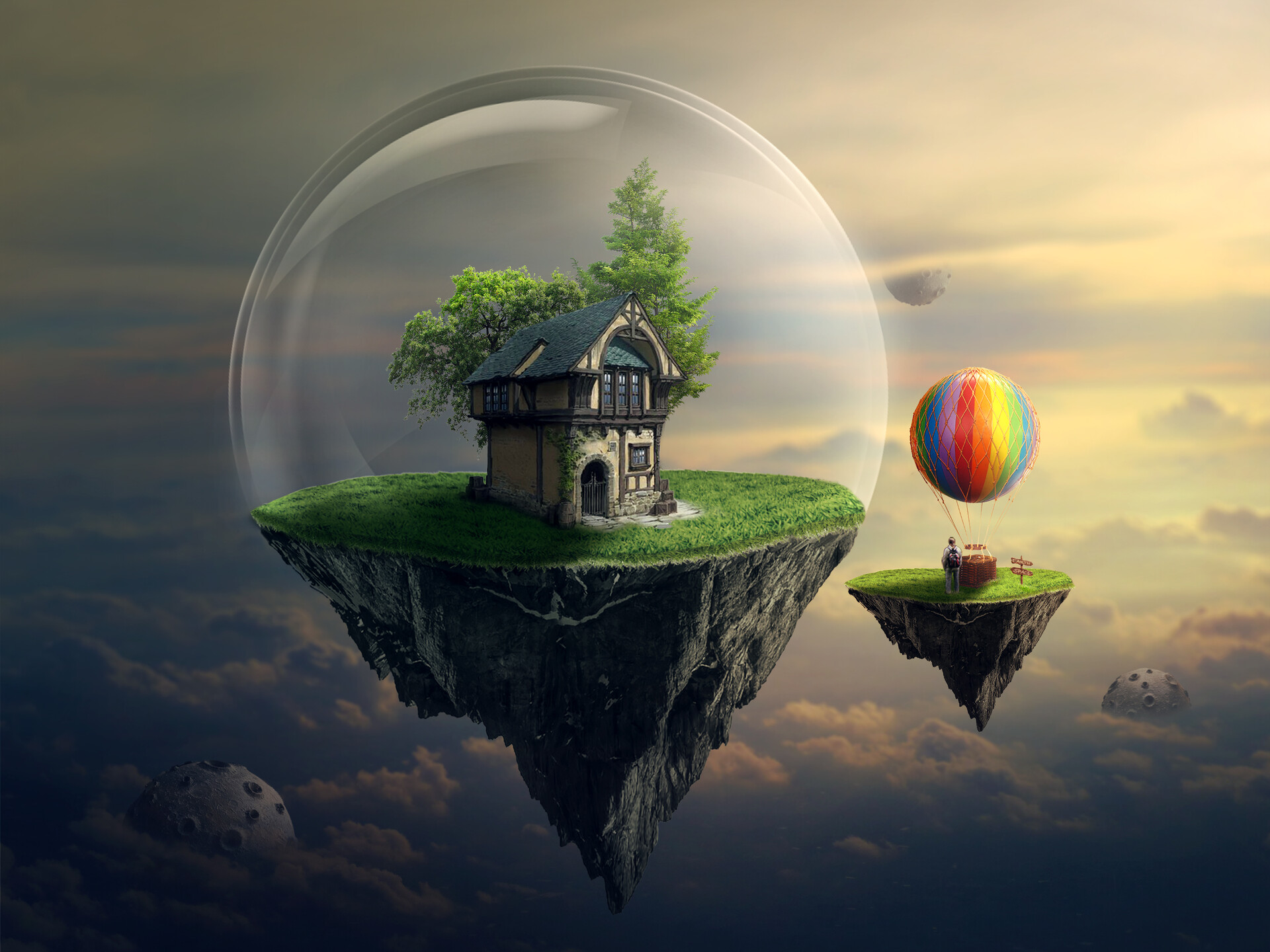 Floating House In The Air