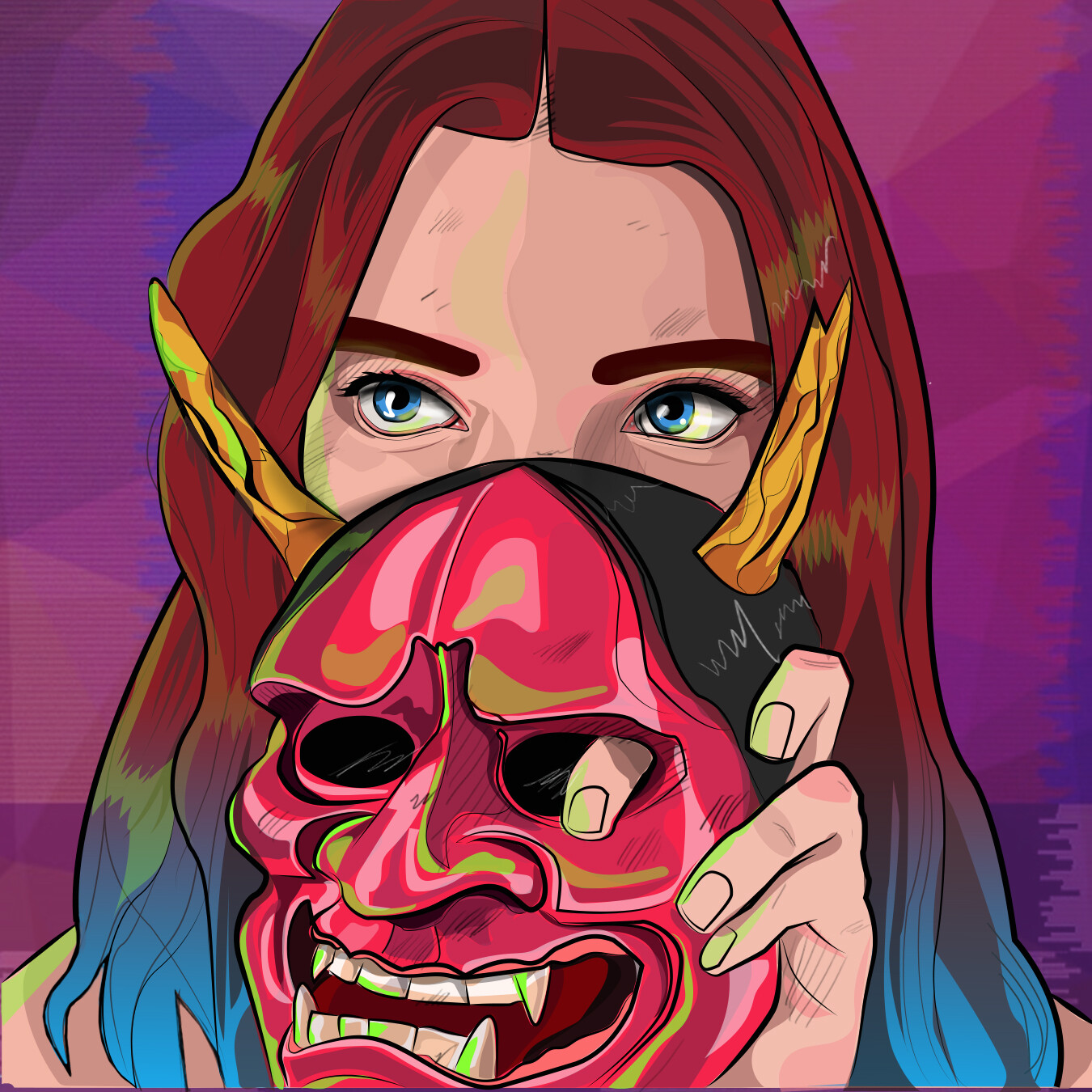 ArtStation - oni woman