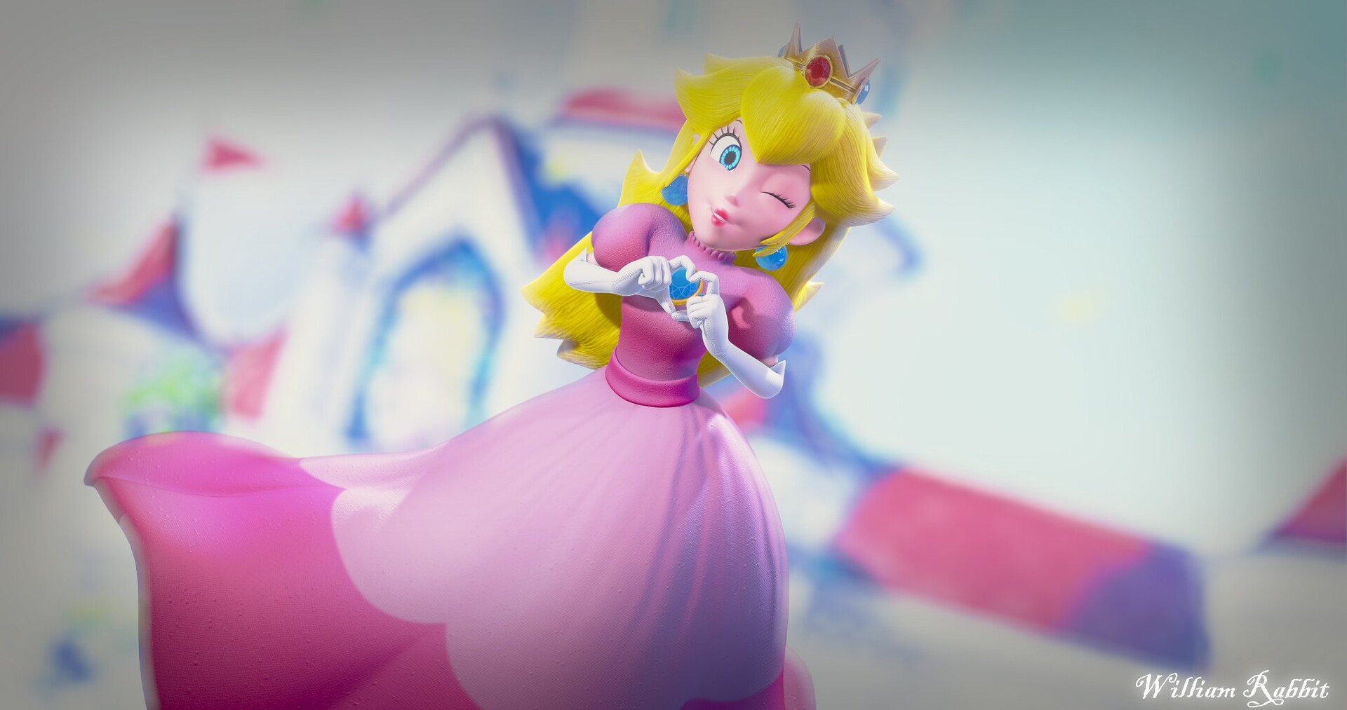 ArtStation - Princess Peach Love