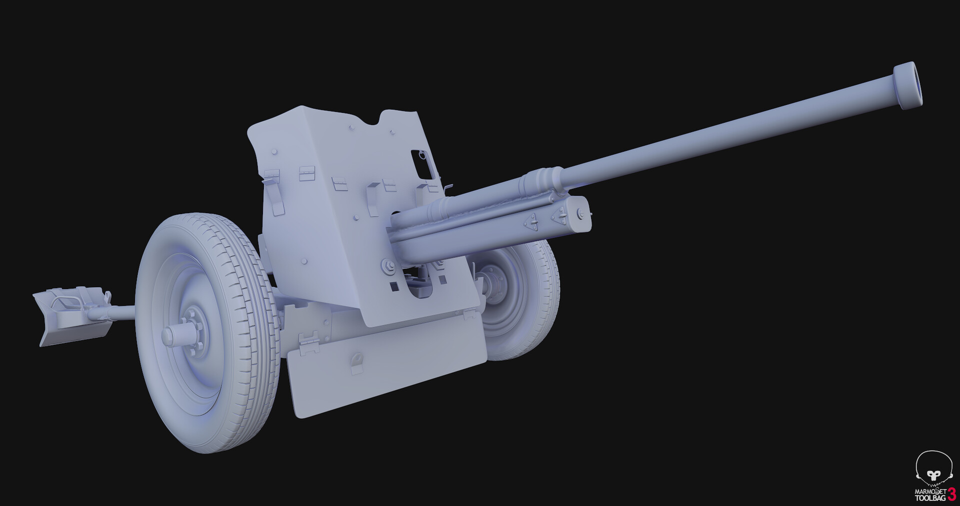ArtStation - 45mm Anti-Tank Gun