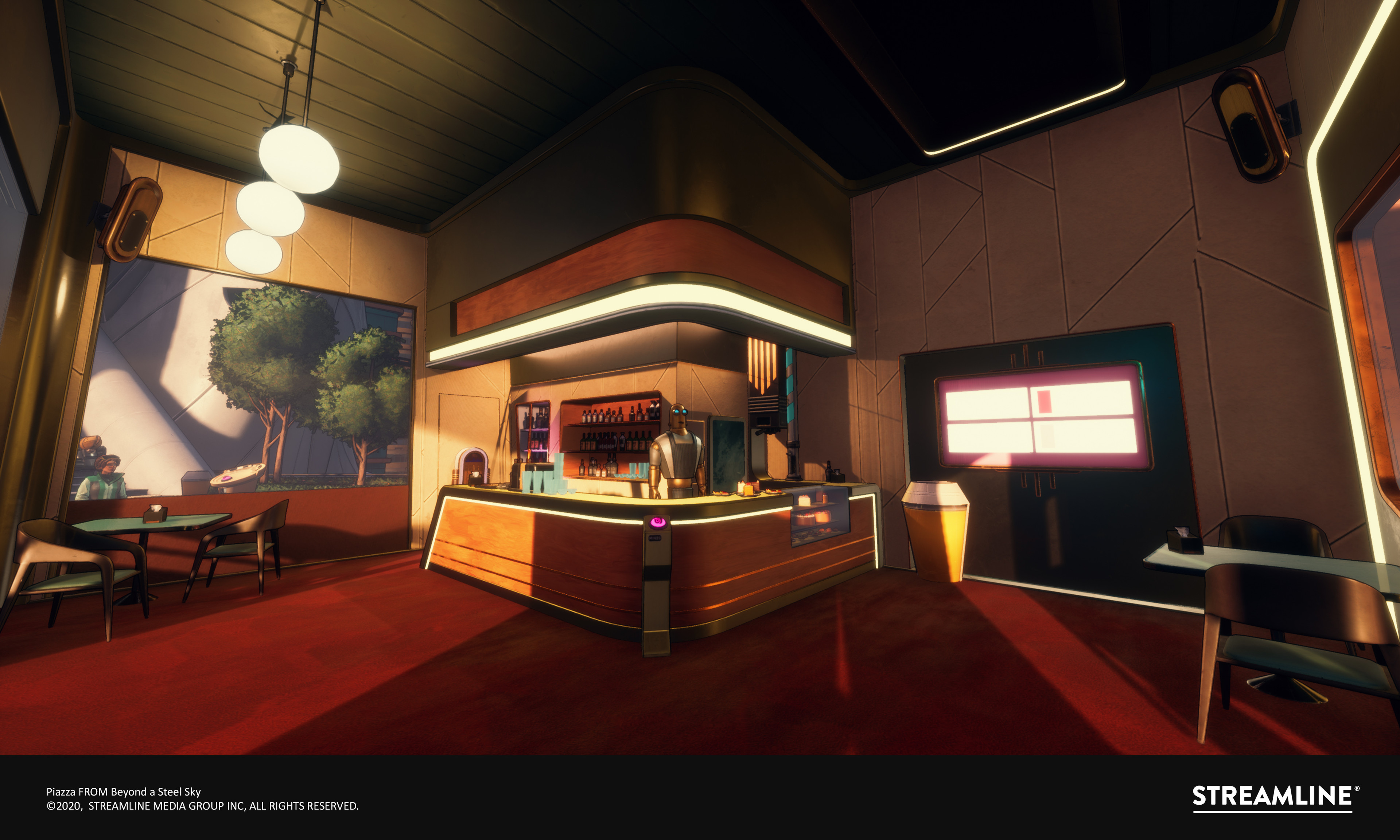 Streamline Studios - Beyond a Steel Sky - Piazza