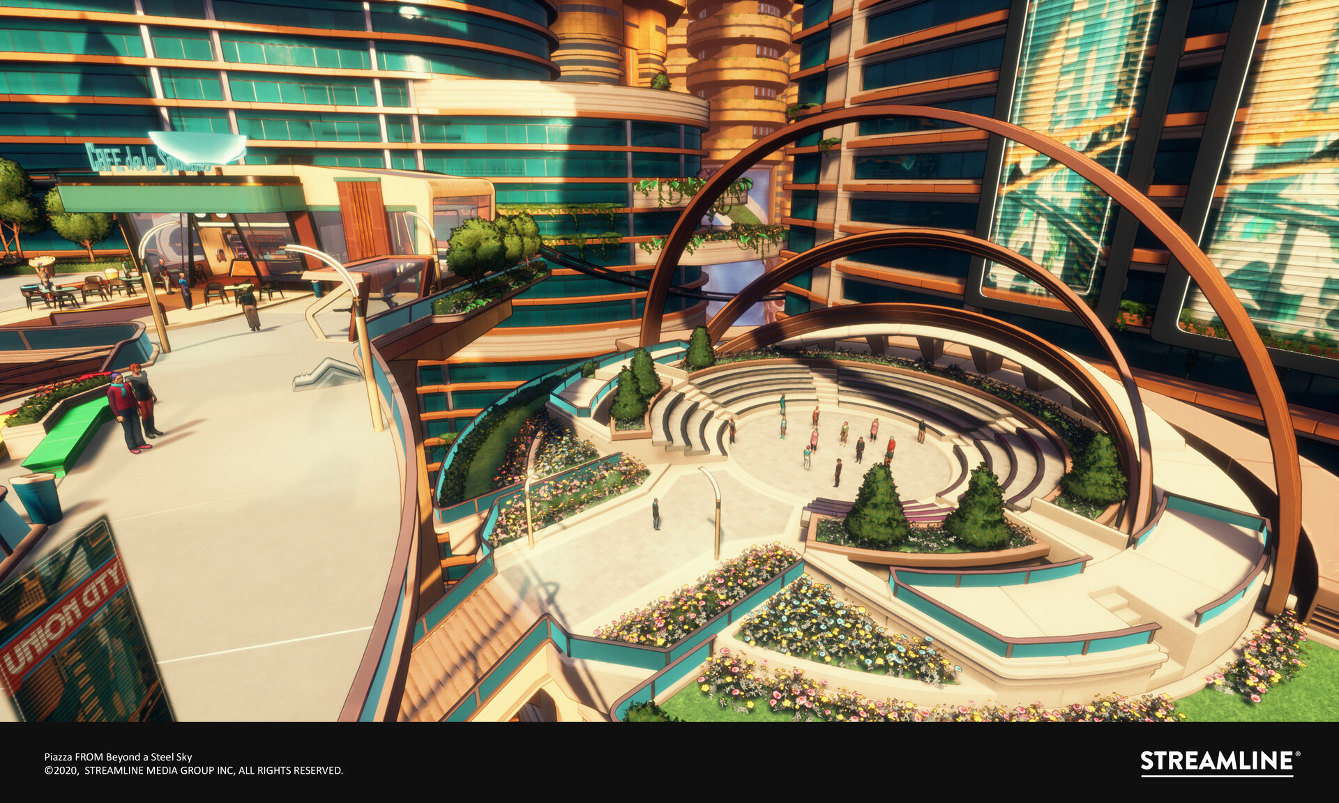 Streamline Studios - Beyond a Steel Sky - Piazza