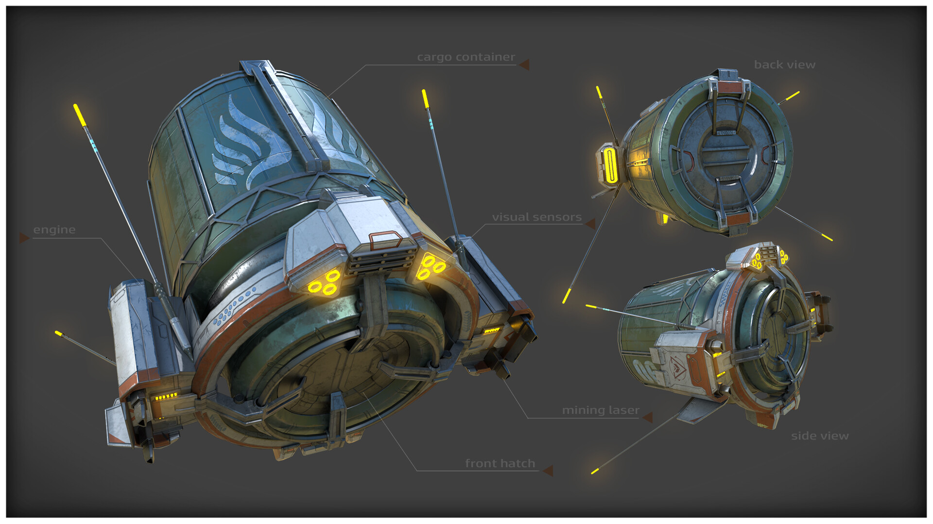 ArtStation - Terran Mining Drone
