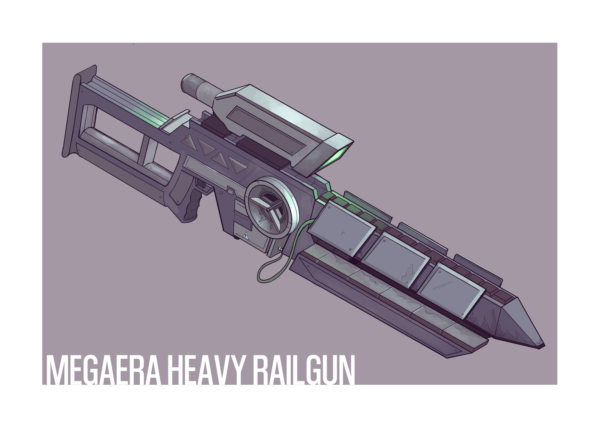 ArtStation - Megaera Heavy Railgun