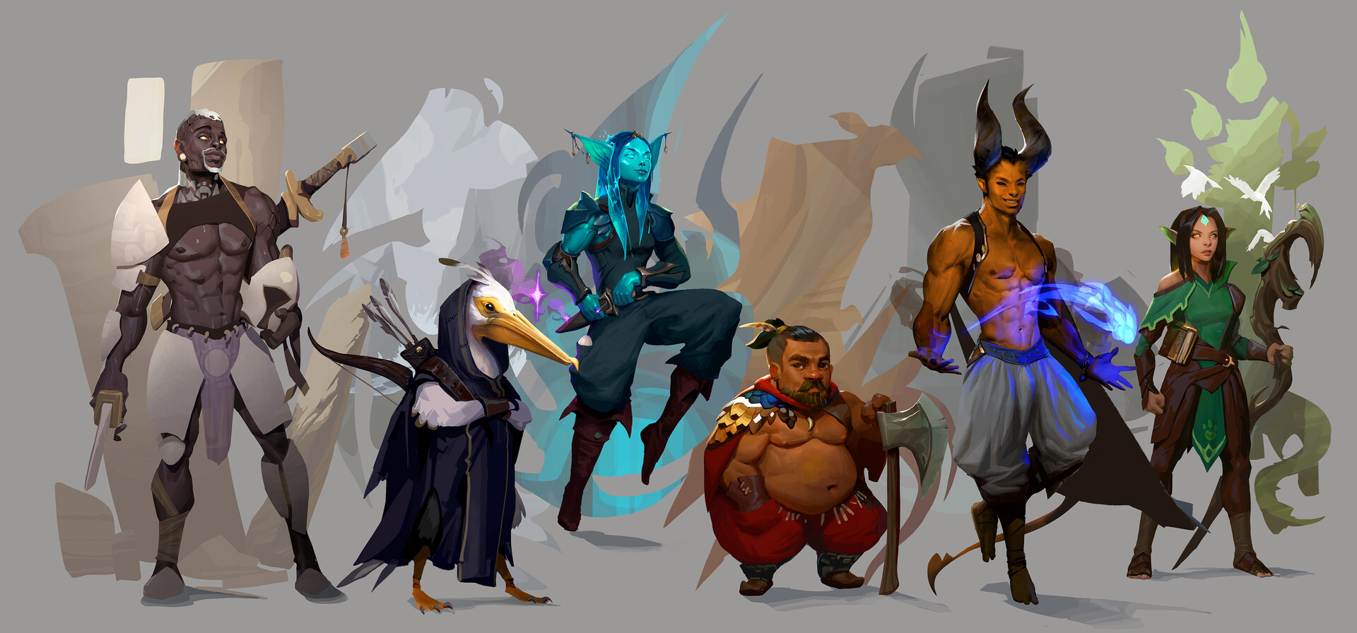 ArtStation - D&D Character Lineup