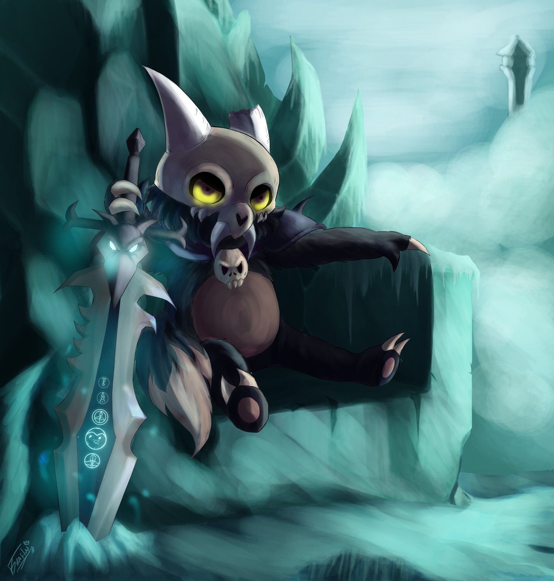 Artstation King From The Owl House World Of Warcarft Lich King Reference