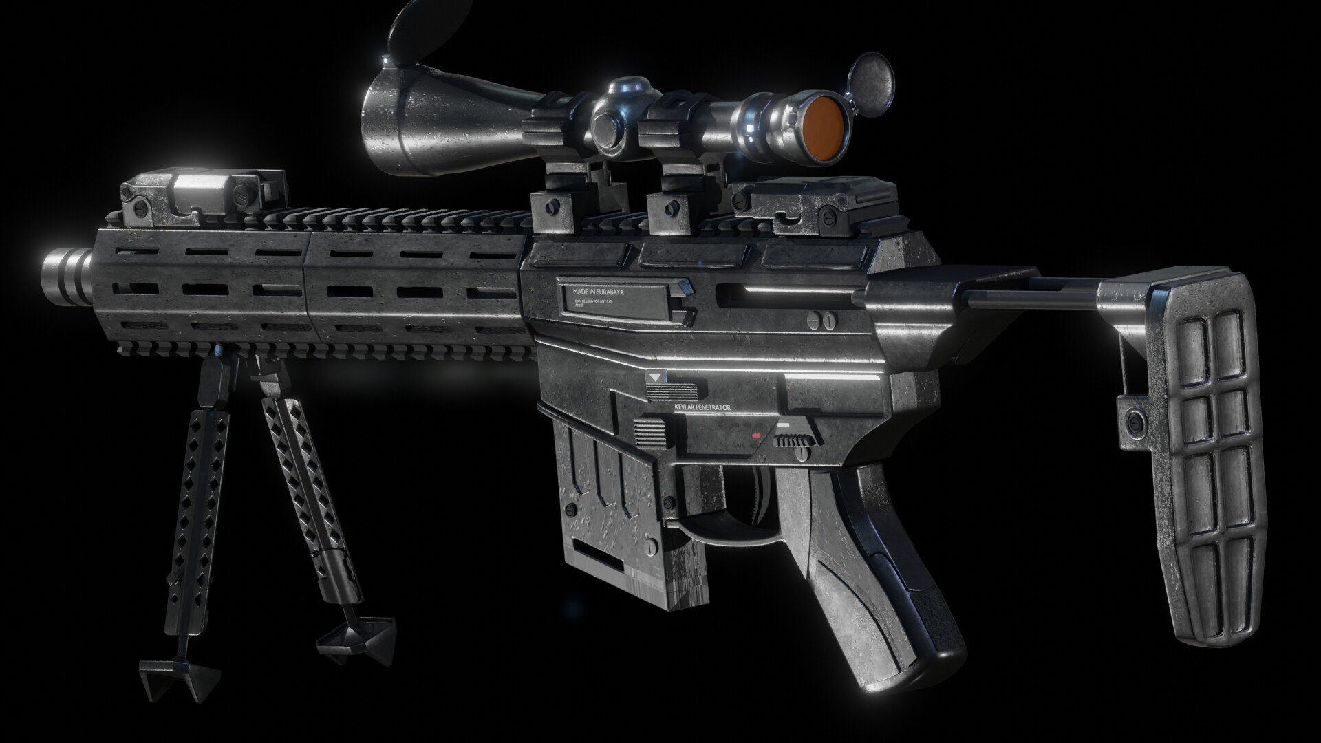 ArtStation - Honey badger gun concept