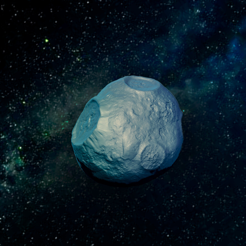 ArtStation - Asteroid In Space