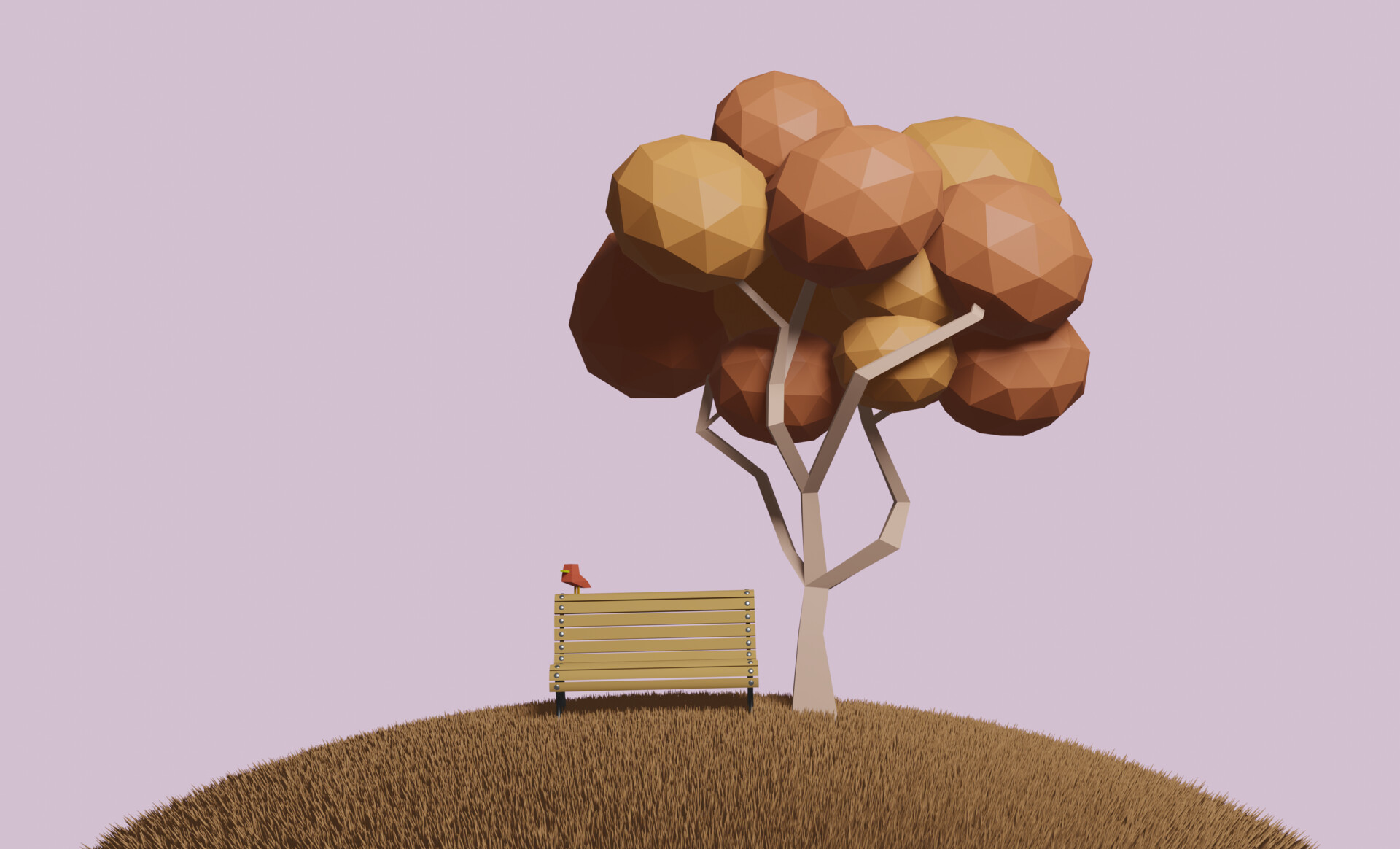 ArtStation - Low Poly Autumn Scene