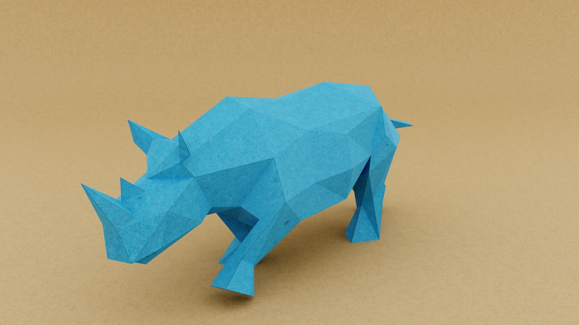 ArtStation - Rhino Paper Craft