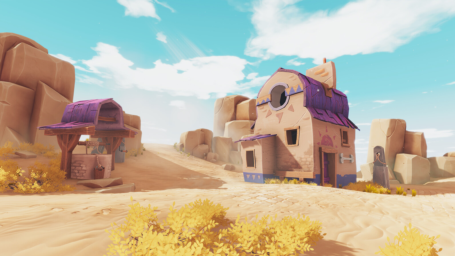 ArtStation - Stylized Desert House