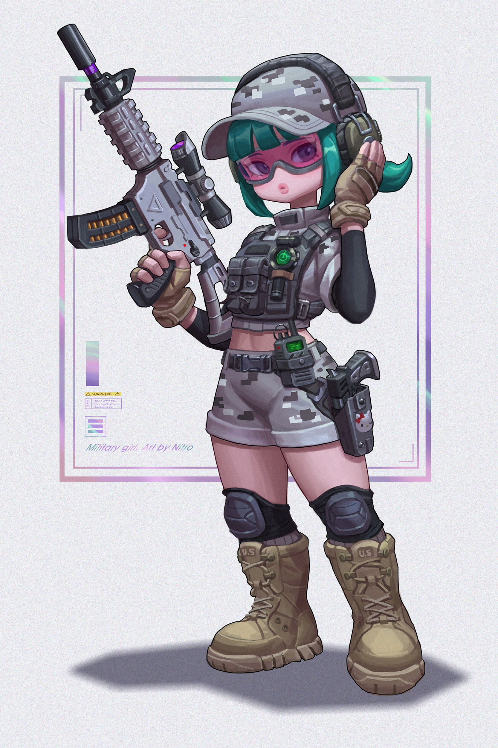 ArtStation - Military girl