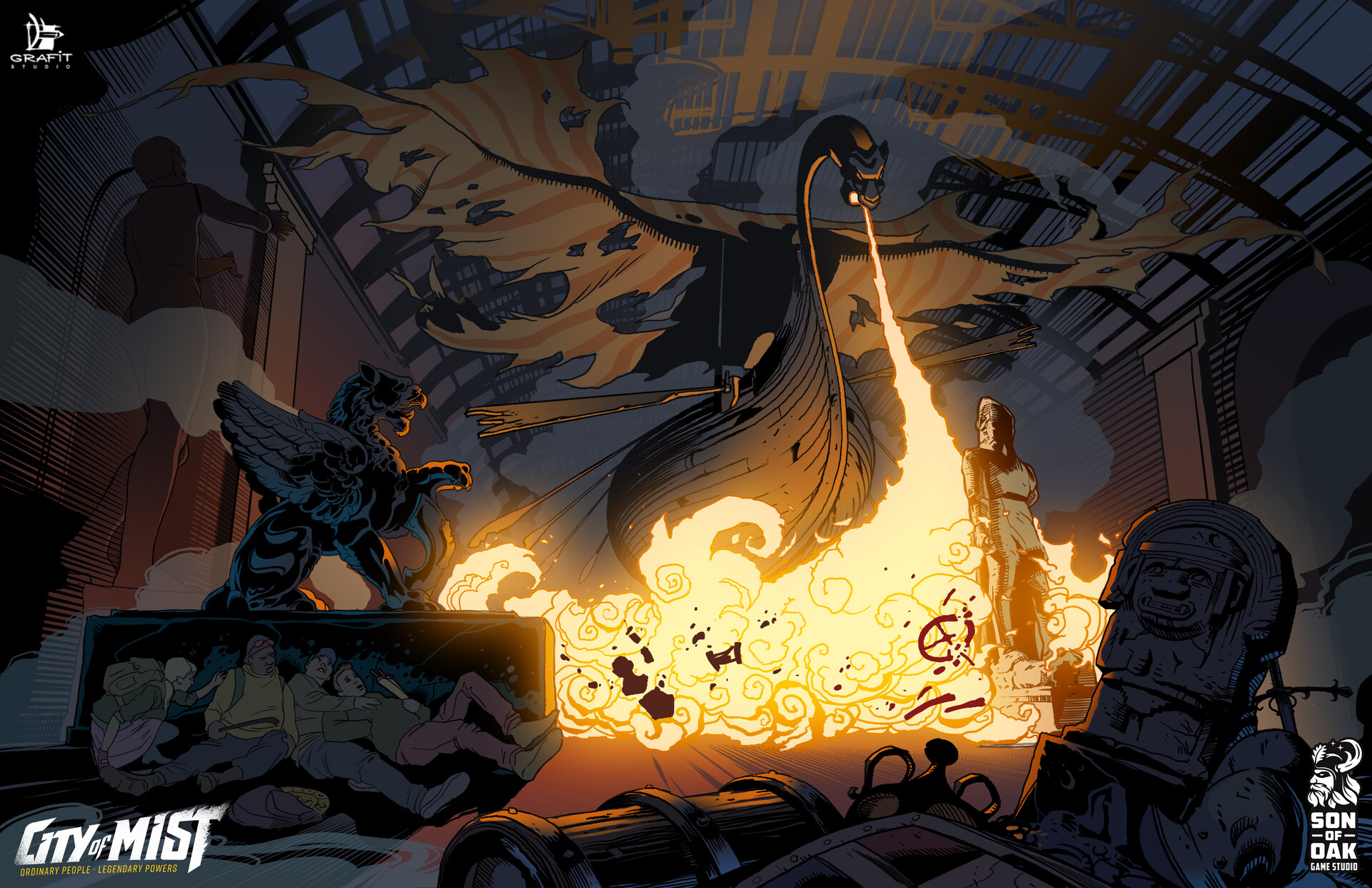 ArtStation - The City of Mist - Shadows & Showdowns & Suits Unveiled