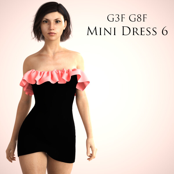 ArtStation - G3F G8F Mini Dress 6