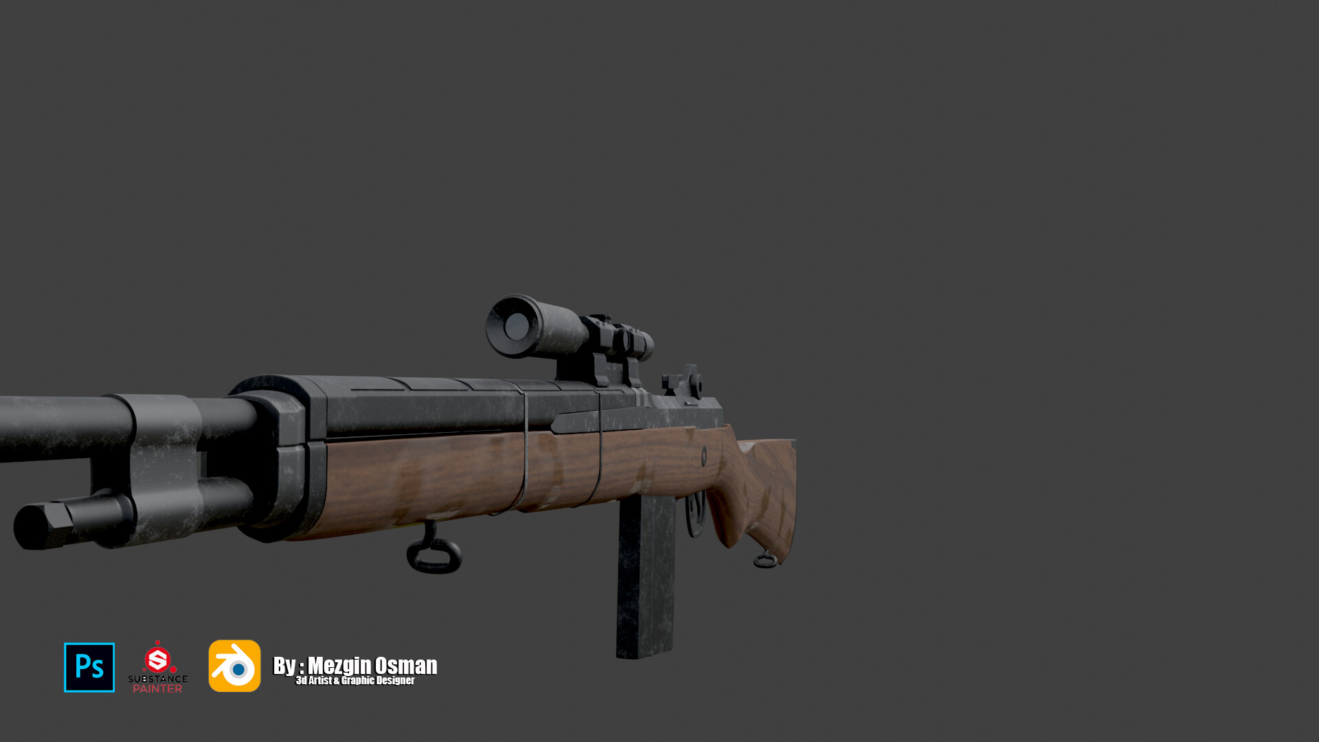 Mazgin Osman - M14 - 3d modeling and rendering