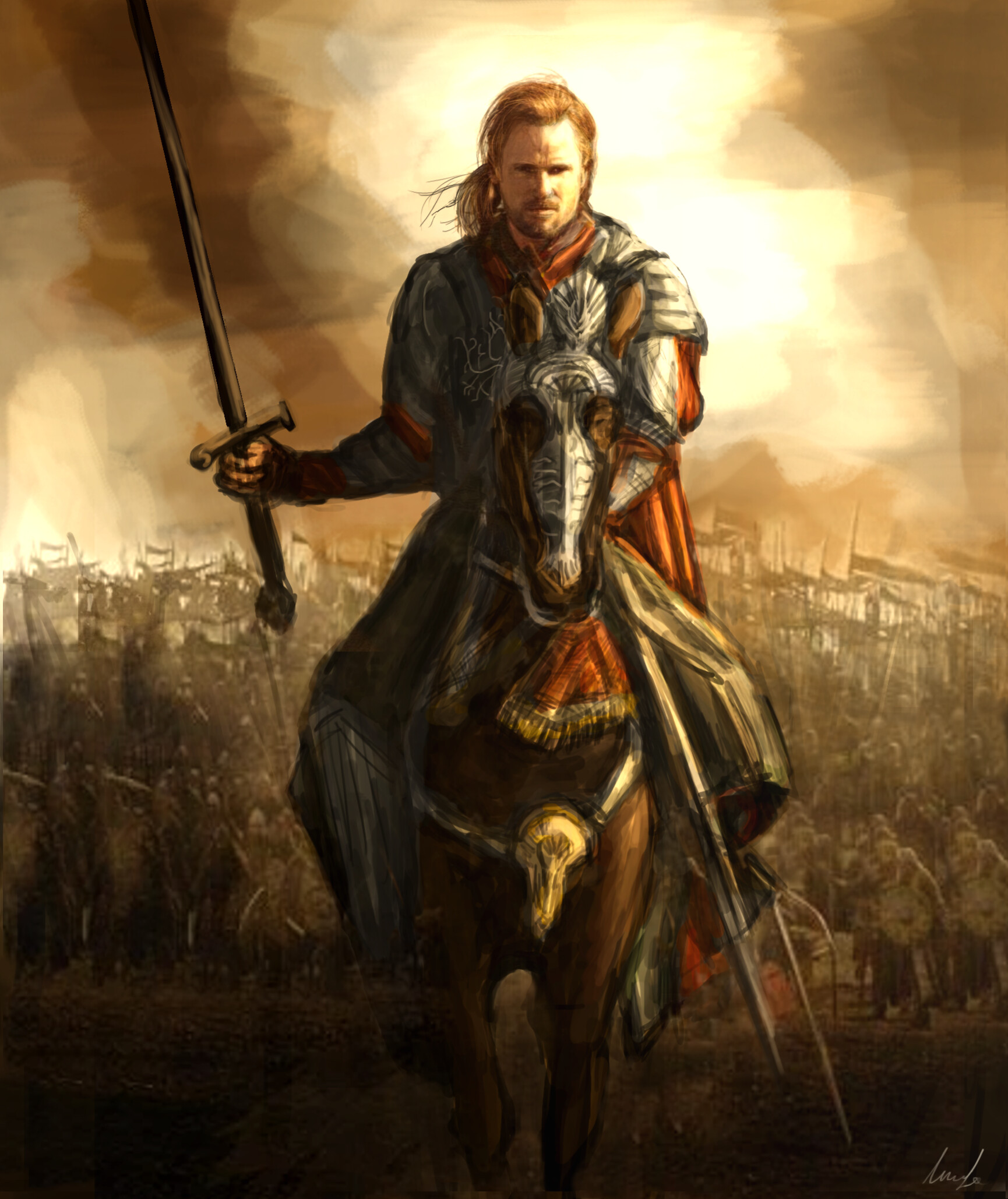Aragorn In Battle