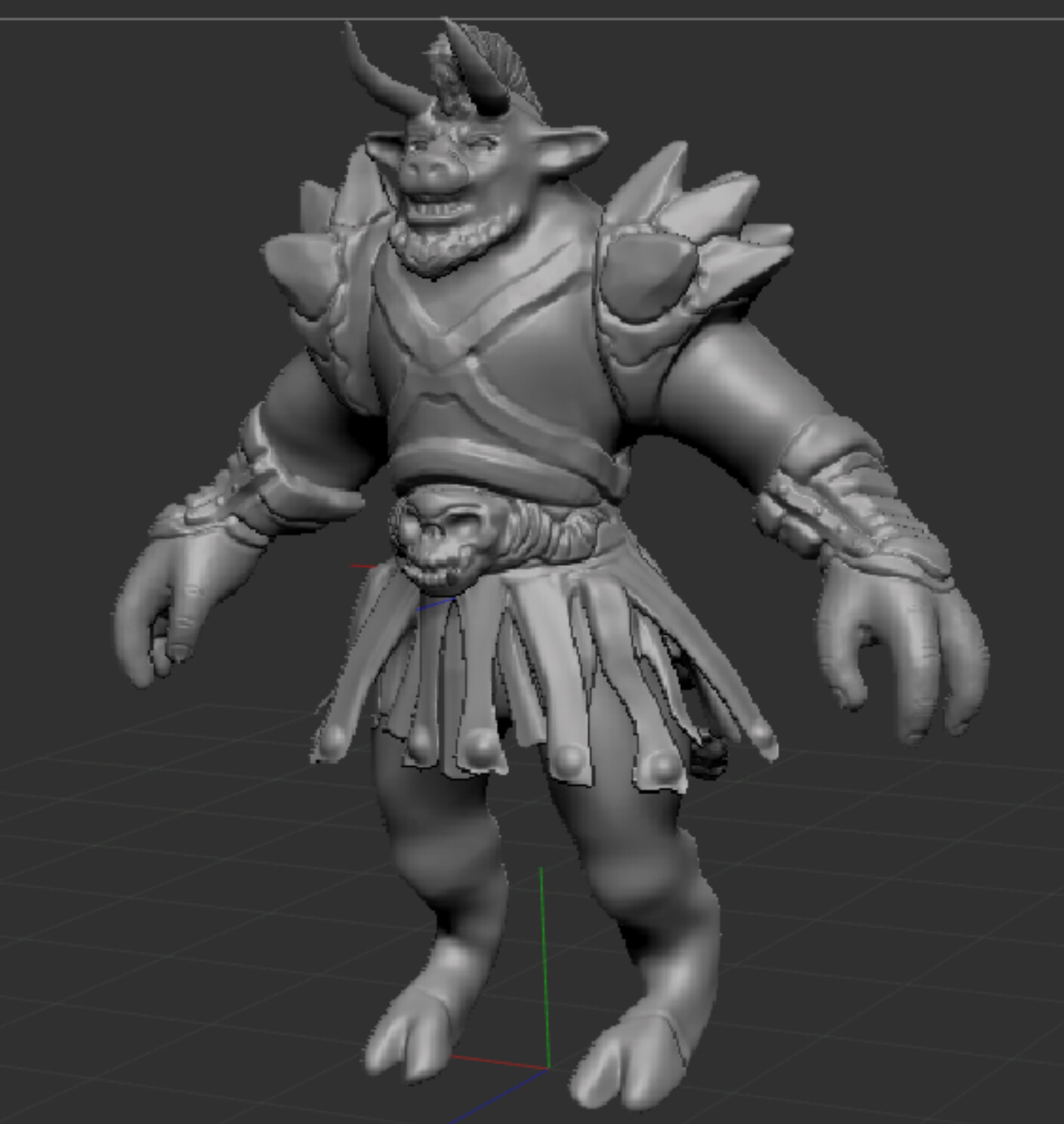 ArtStation - Minotaur Barbarian
