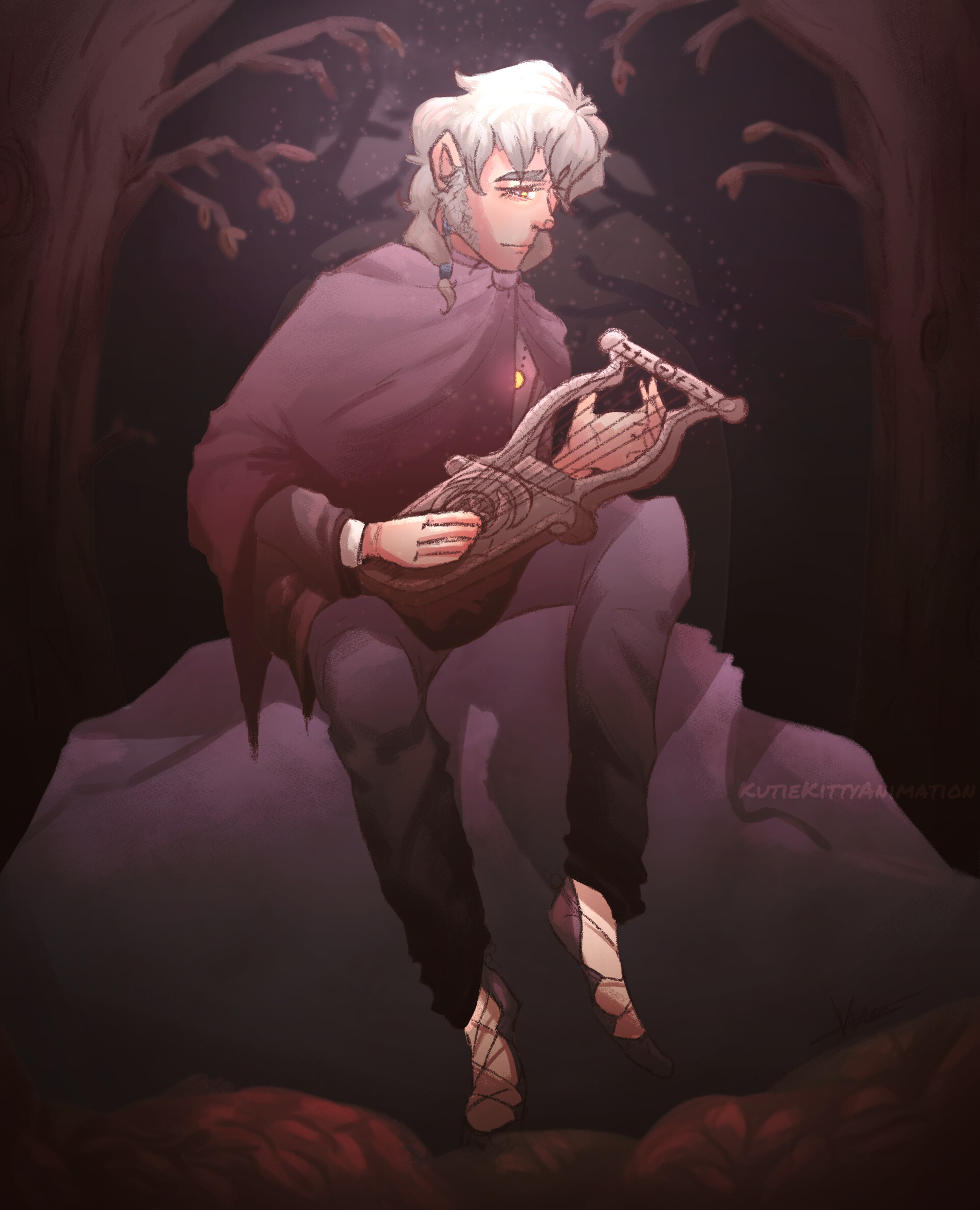 ArtStation - Autumn Leaves and a Lyre