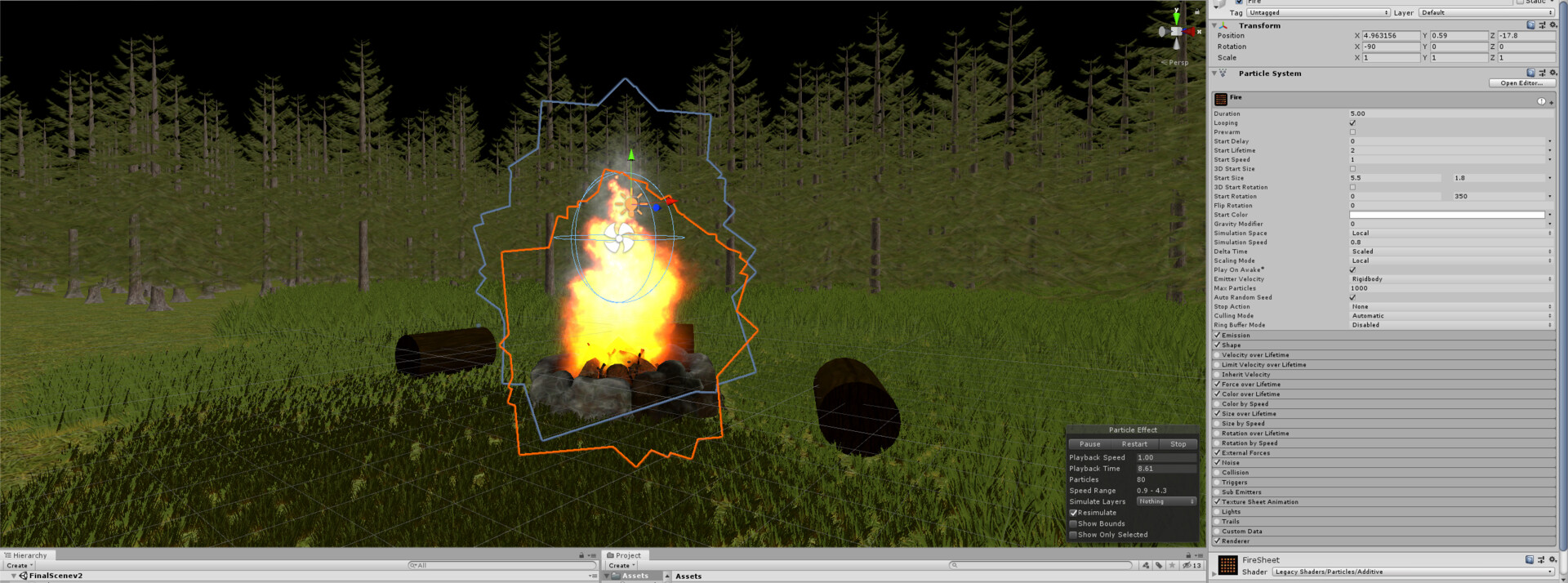 David Rossilli - Campfire in the Woods