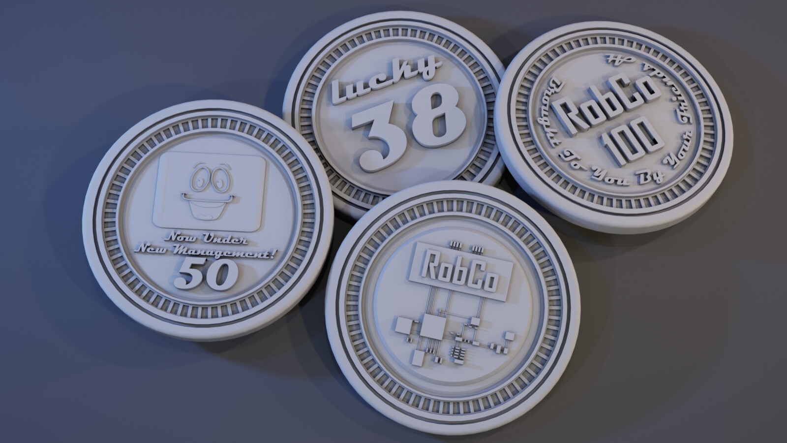 William Brookes-Clancy - Fallout New Vegas Poker Chips