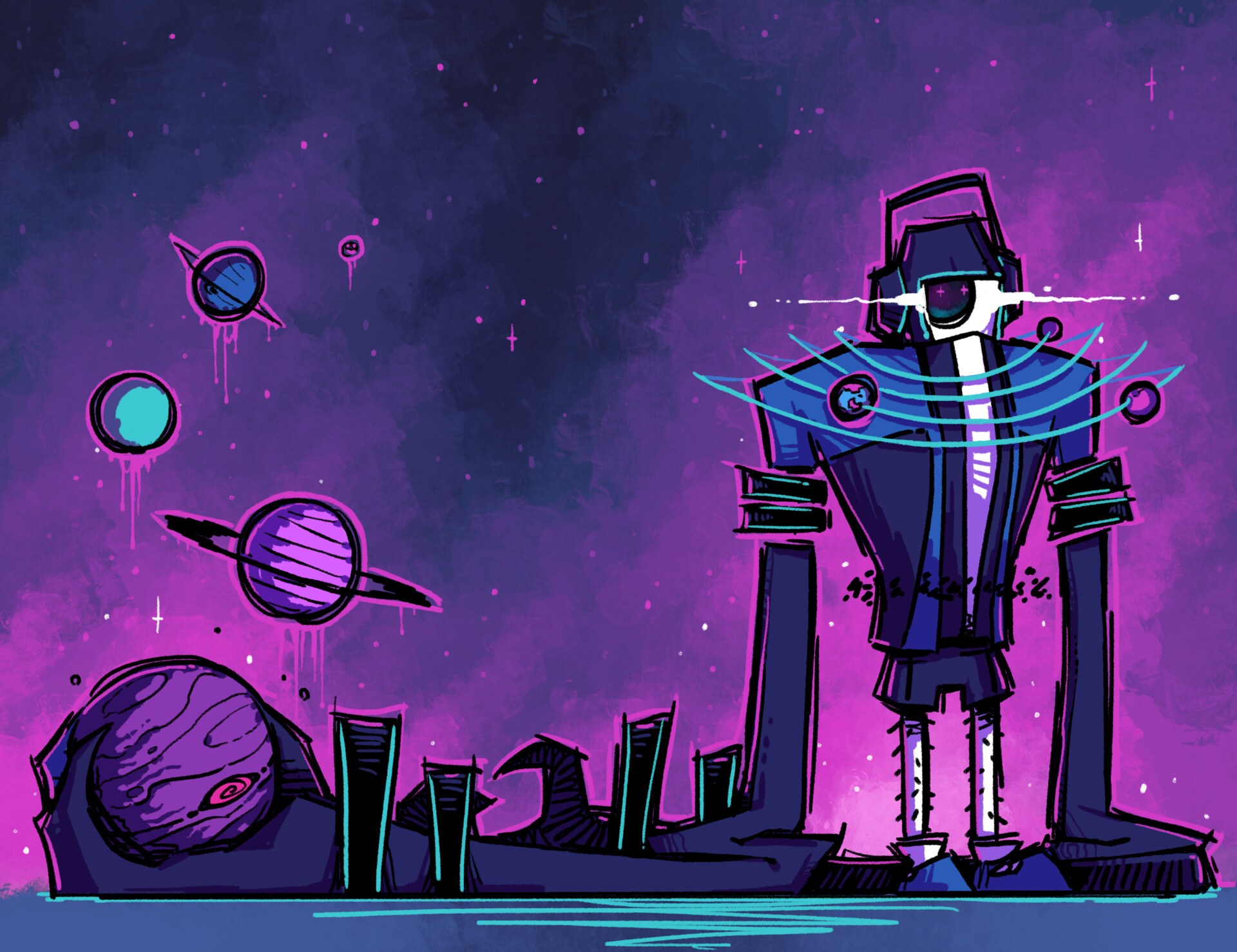 ArtStation - NSR: DJ Subatomic Supernova