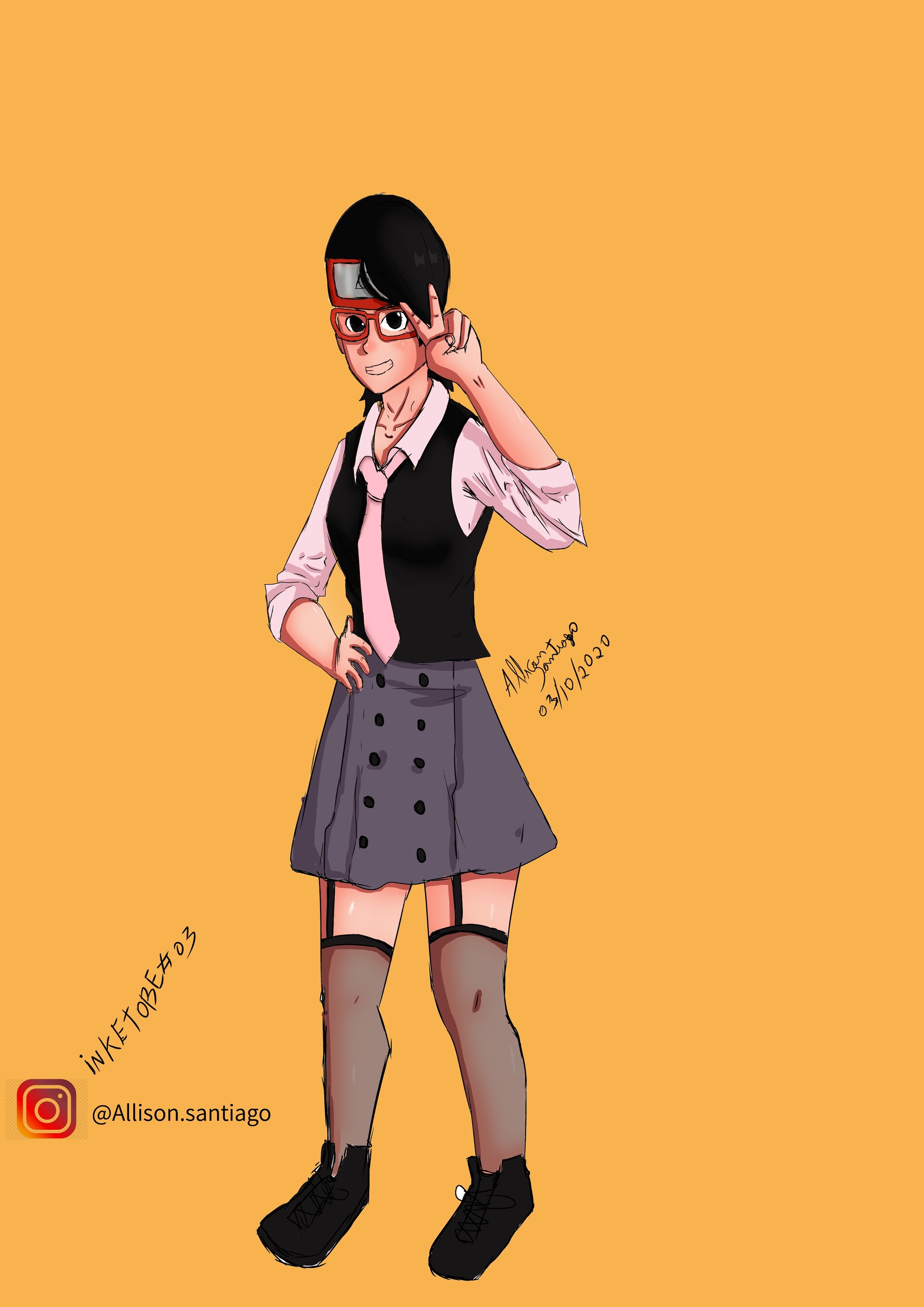 ArtStation - sarada uchiha