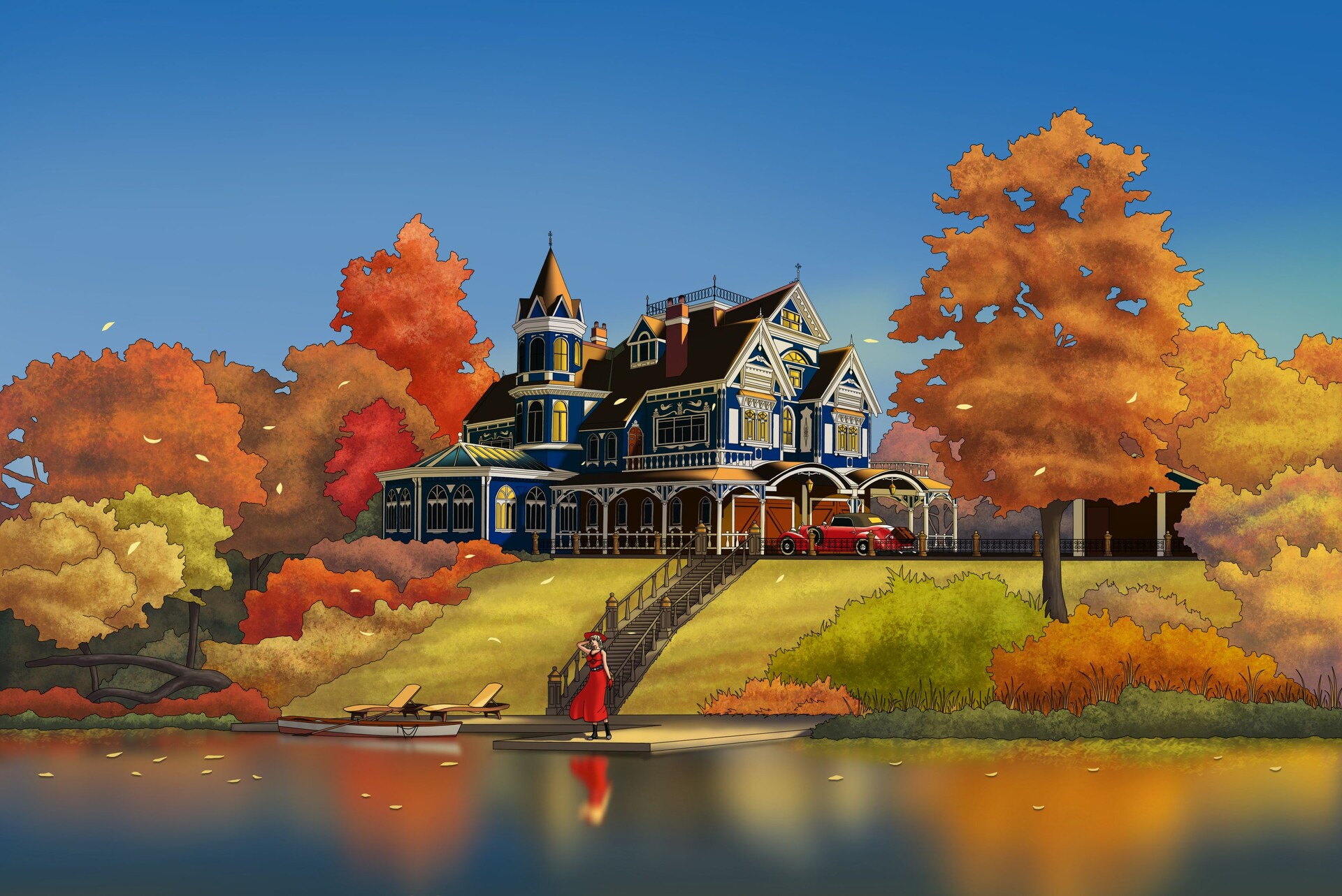 ArtStation - Autumn manor