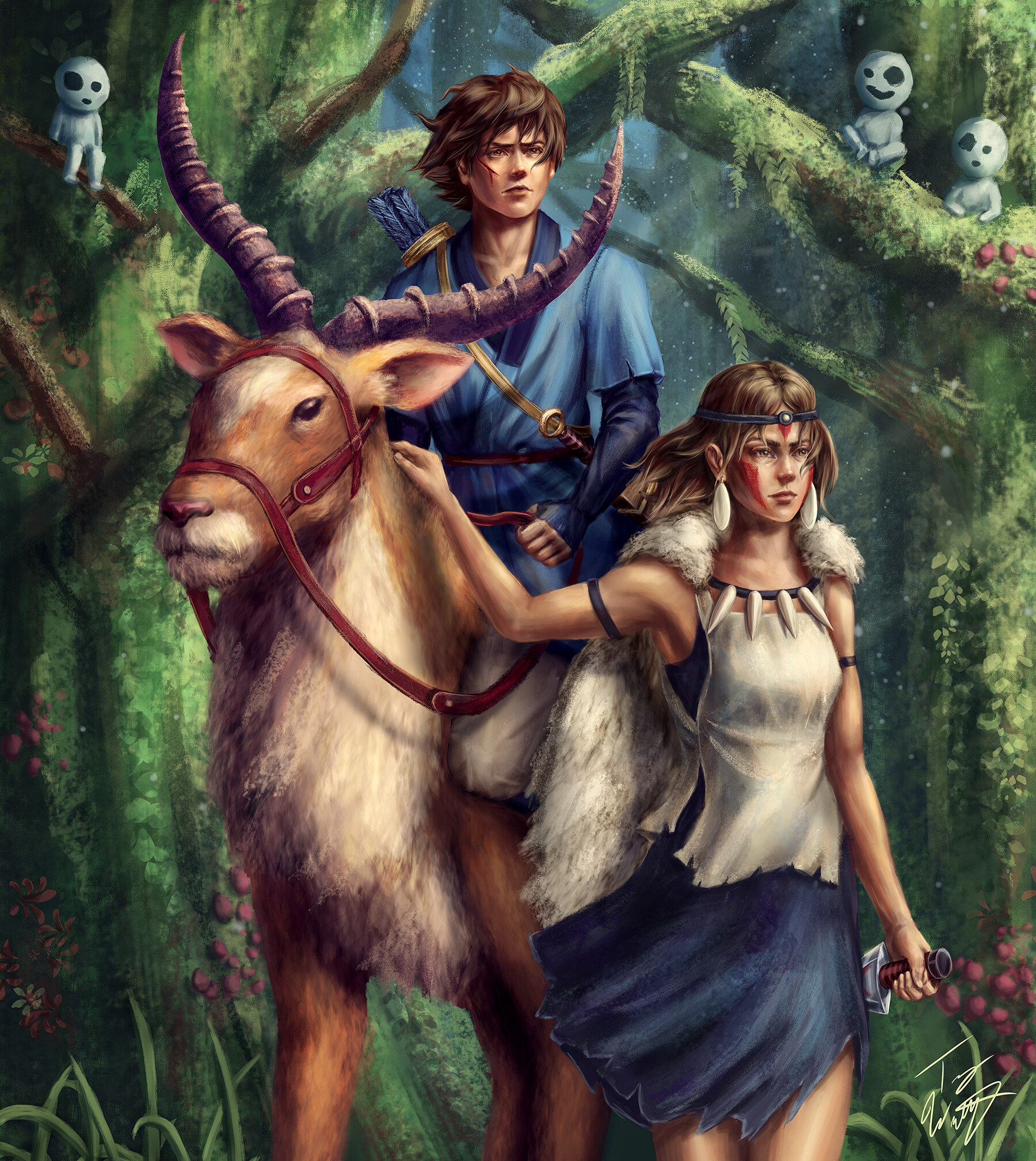 ArtStation - Princess Mononoke