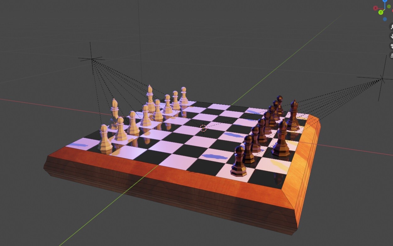 ArtStation - Chess Scene - Made in Blender
