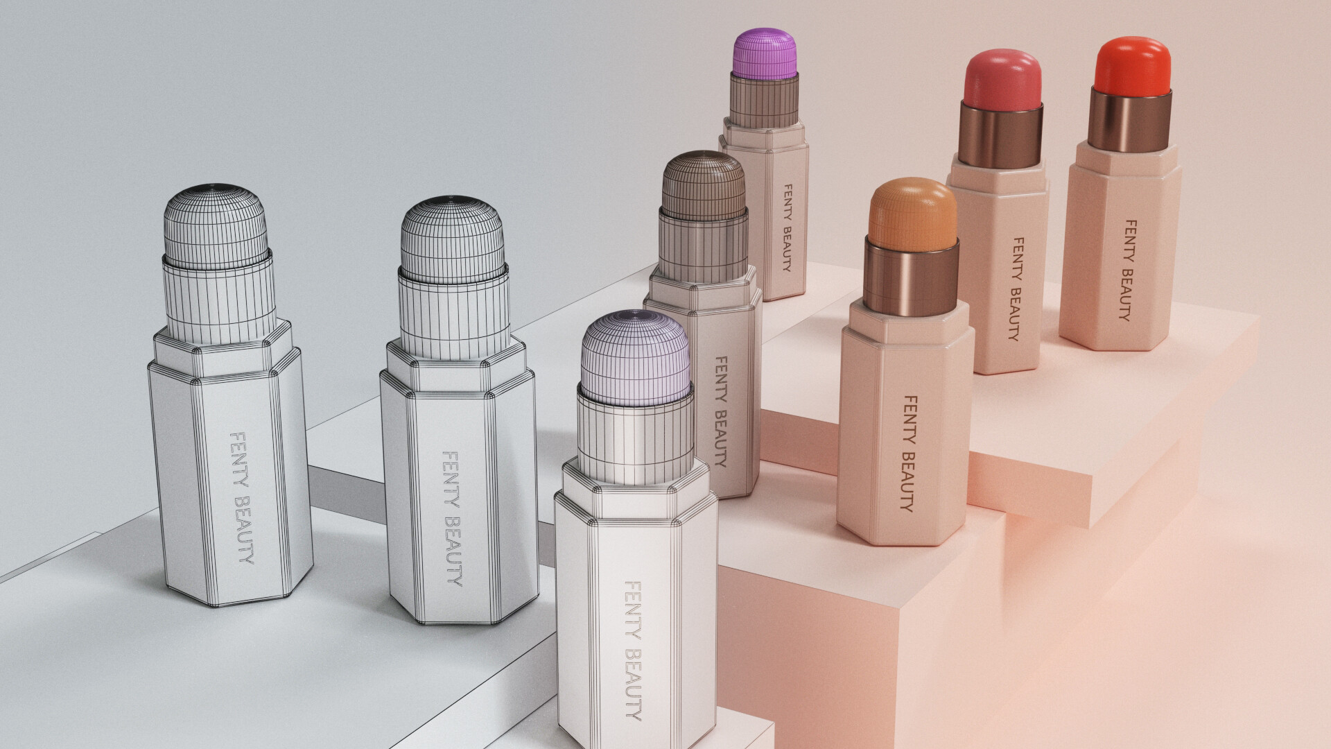 ArtStation - Lipsticks 3d Model