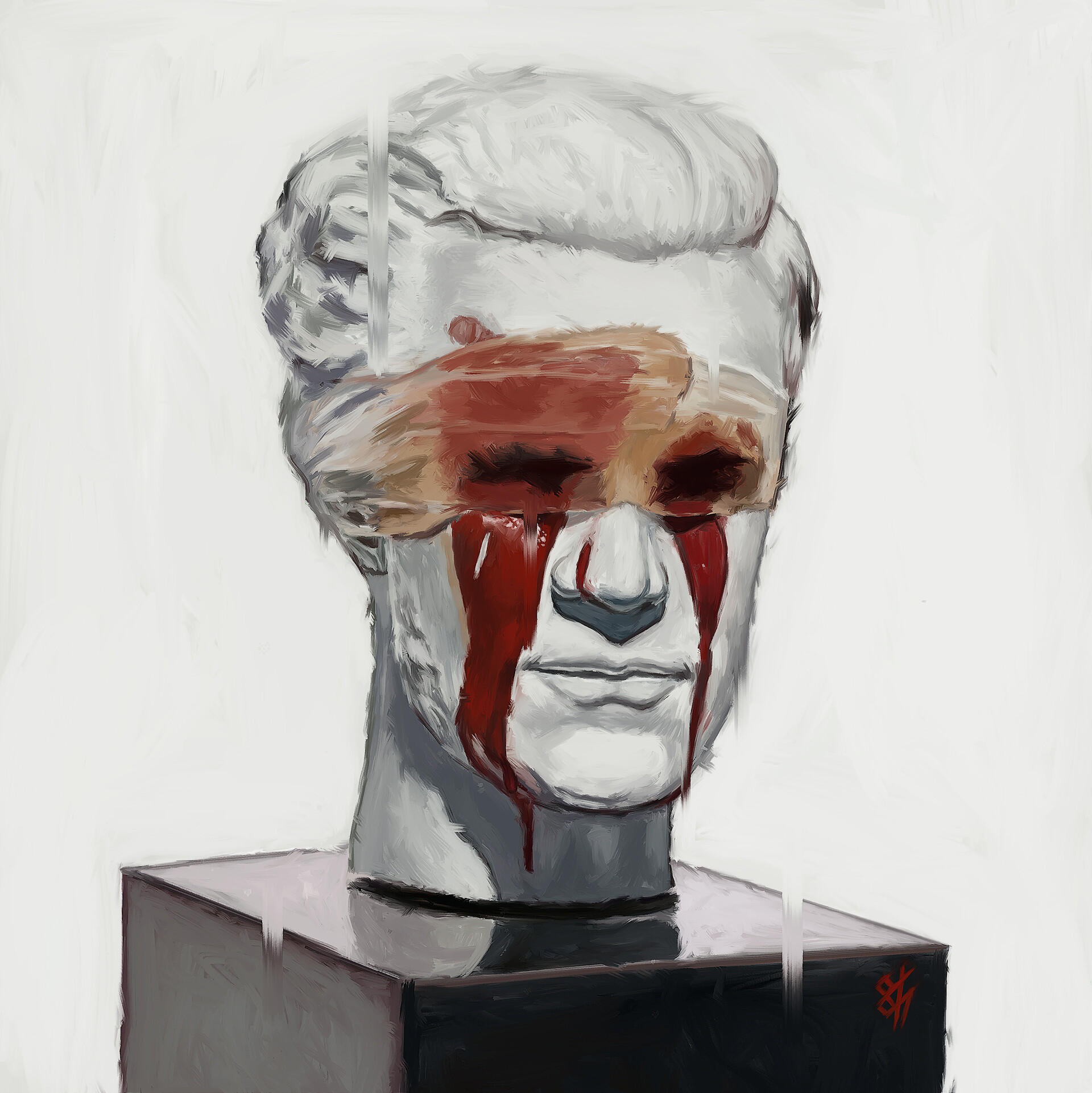 how to draw blood tears