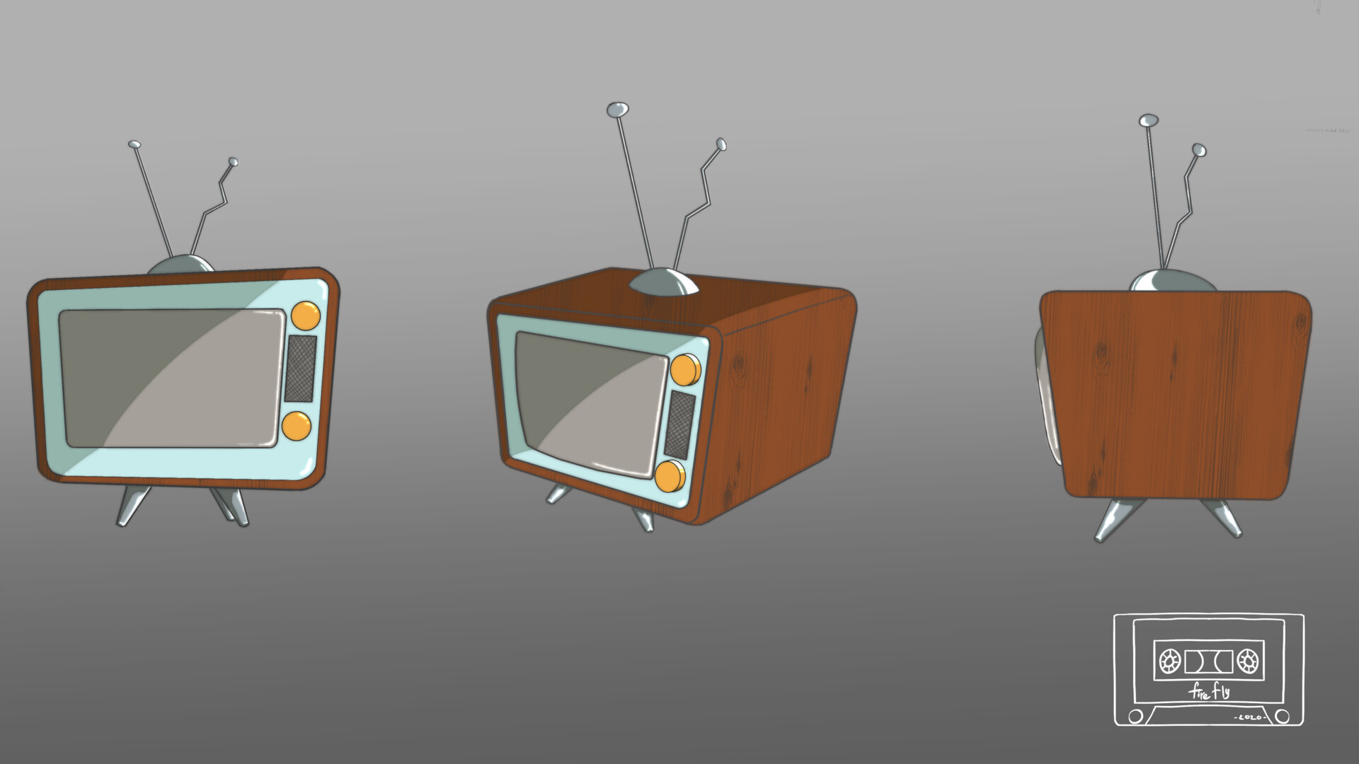 ArtStation - Old TV stylized