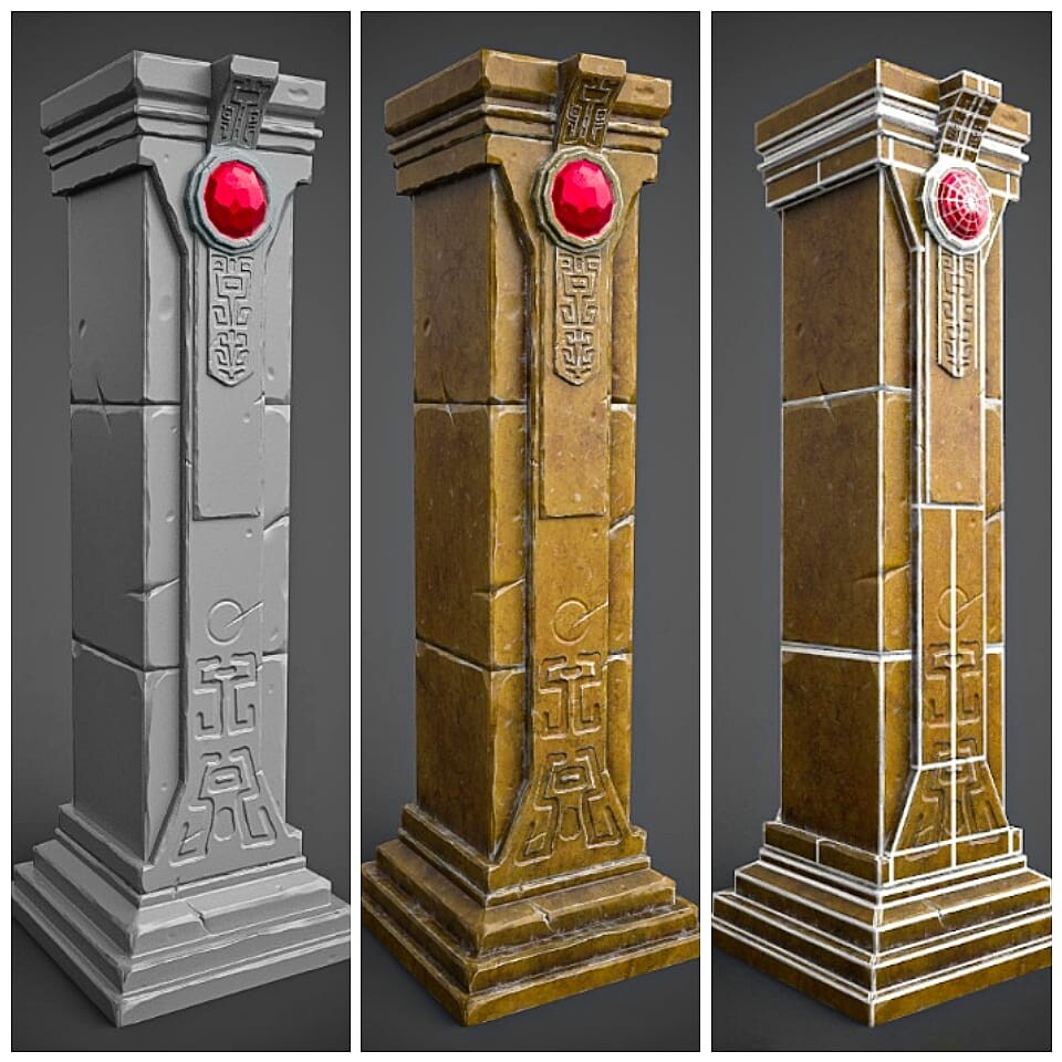 ArtStation - 3d Concept. Temple piller