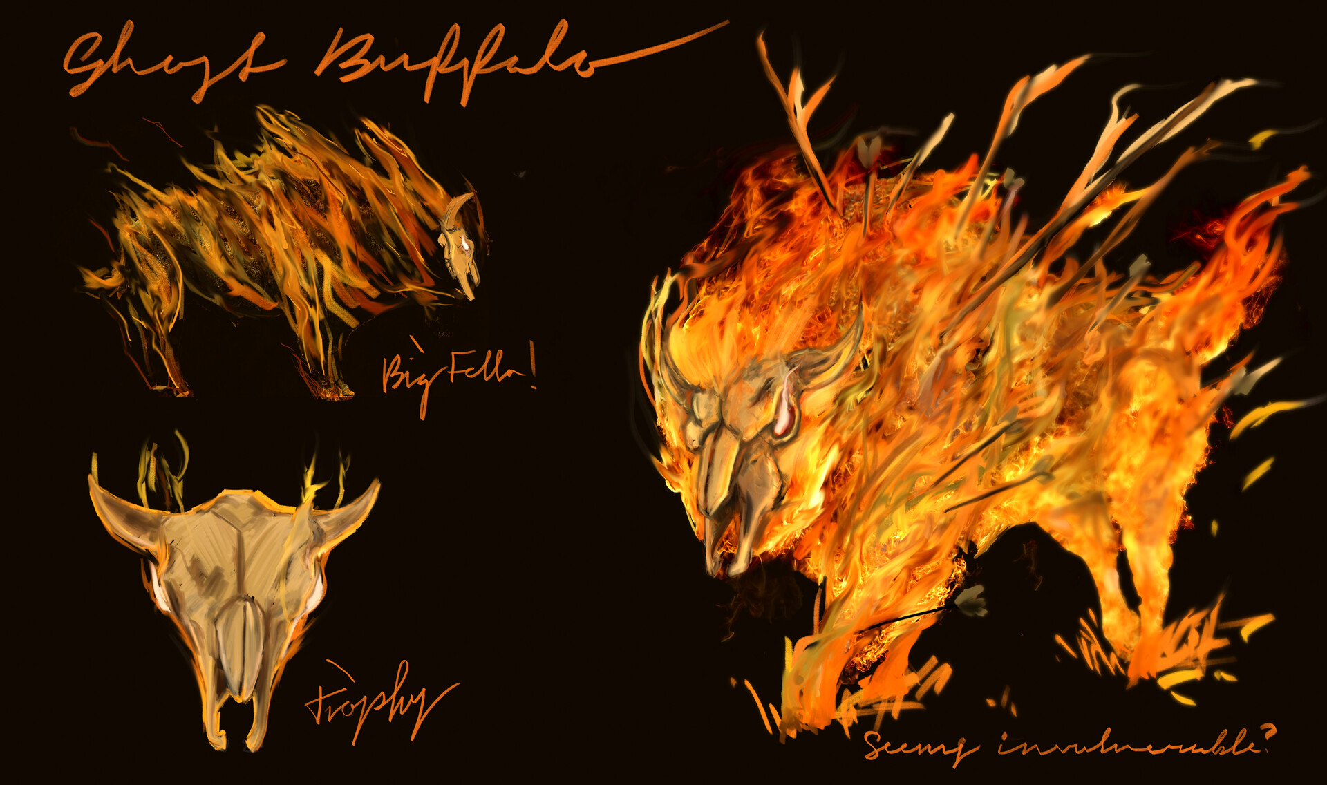ArtStation - Ghost Buffalo Concept