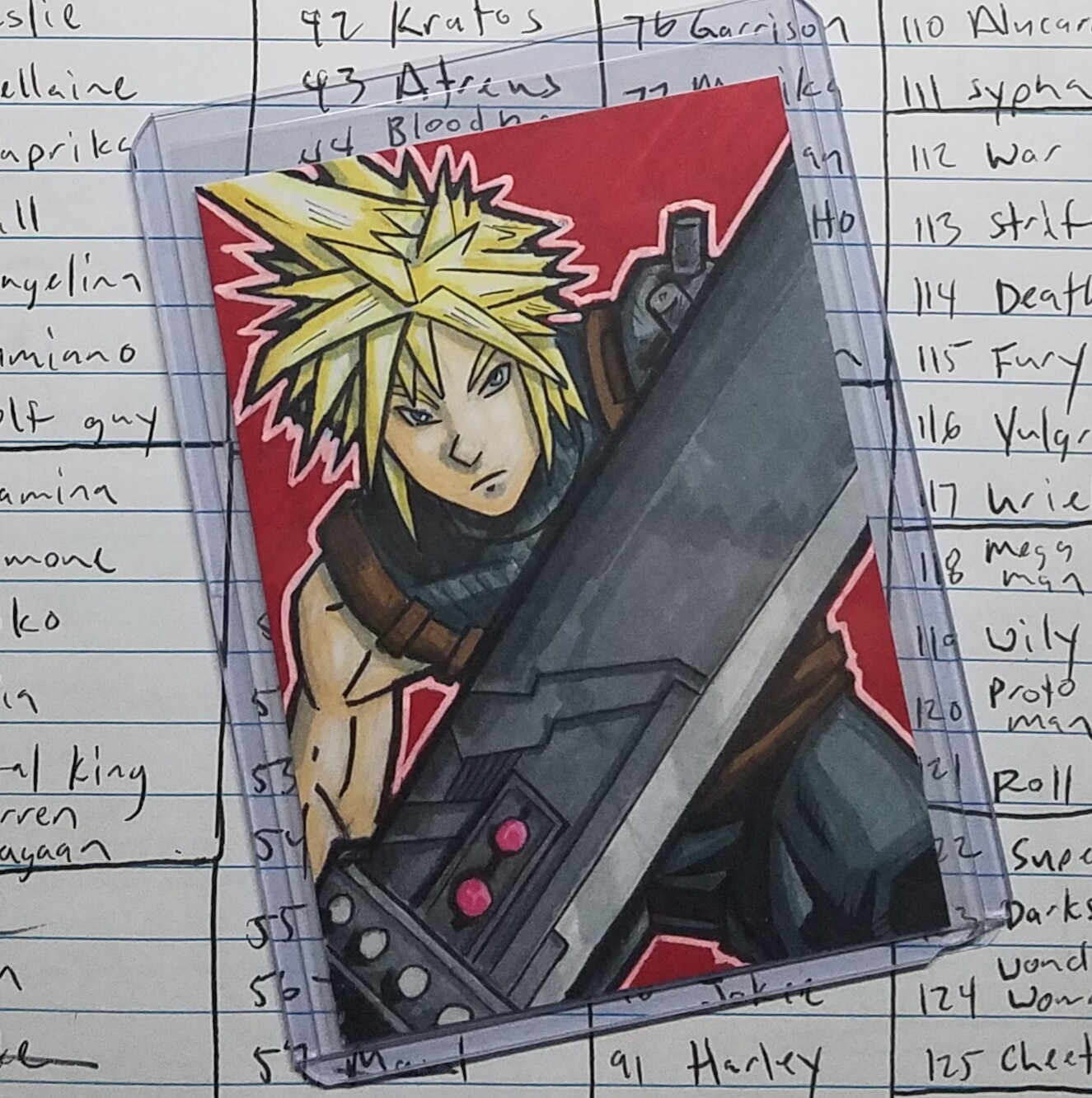 ArtStation - Cloud Strife sketch card
