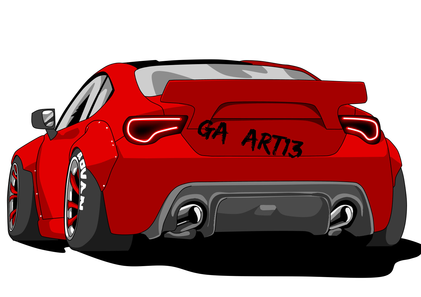 how to draw toyota car