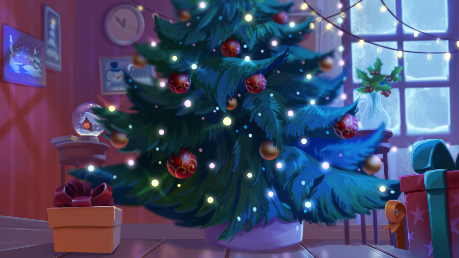 ArtStation - Christmas Background