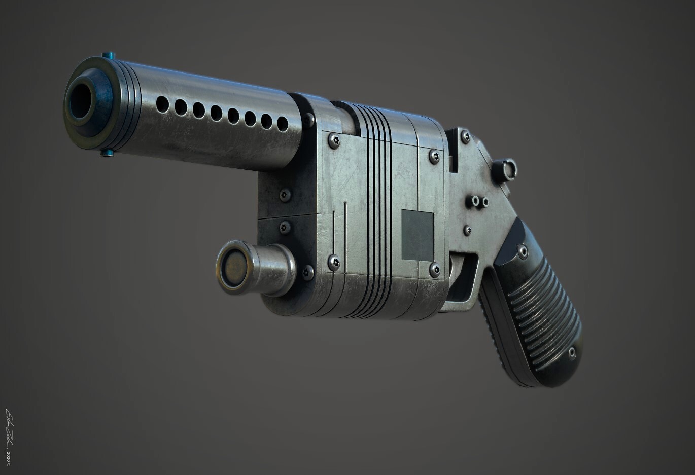 Eslam Zidan - Rey's Blaster STARWARS fan art