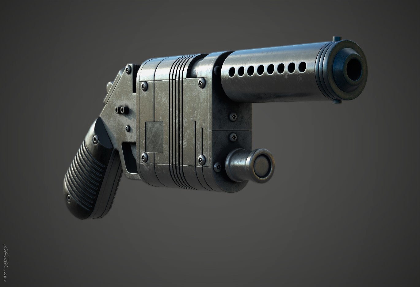 Eslam Zidan - Rey's Blaster STARWARS fan art