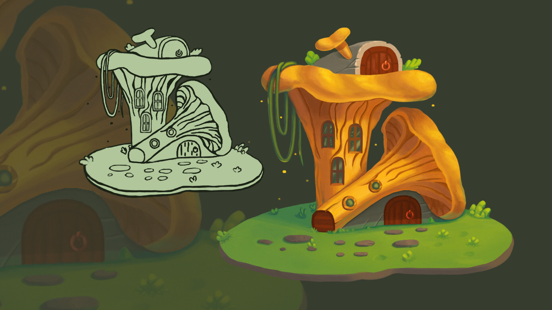 ArtStation - Mushroom house