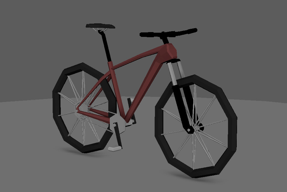 ArtStation - Low Poly Bike